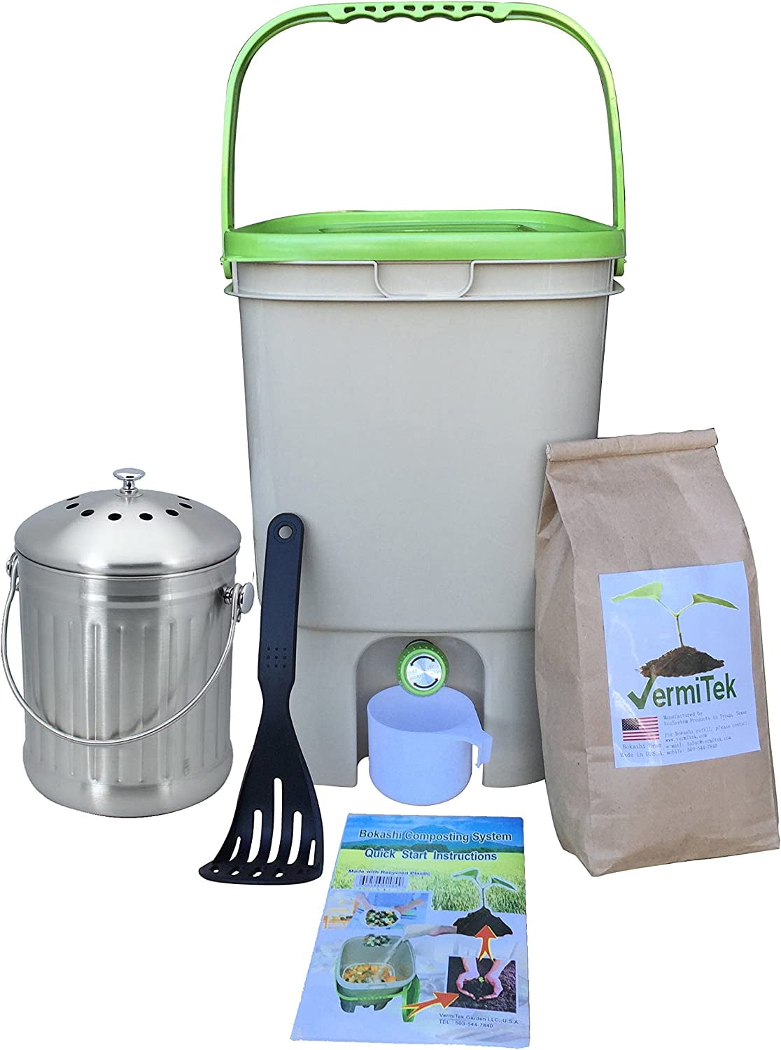Bokashi Compost Kit- Deluxe Model - Walmart.com