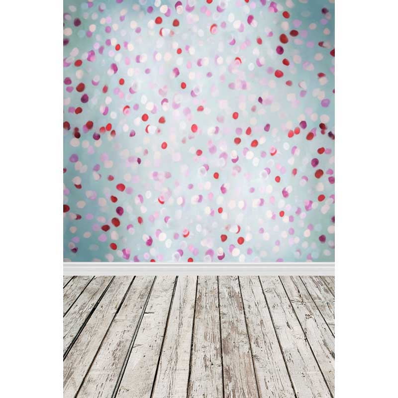 Bokeh Photography Backdrops Wooden Floor Petals Backgrounds for Photo ...