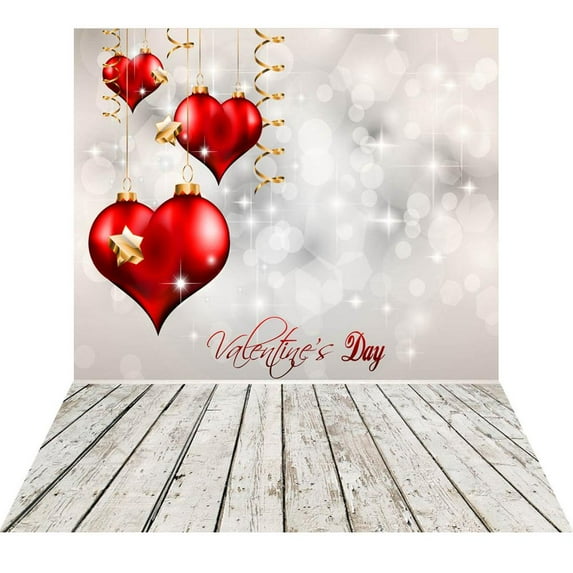 Bokeh Pink Rose Heart 3D Photography Background for Photo Studio ...