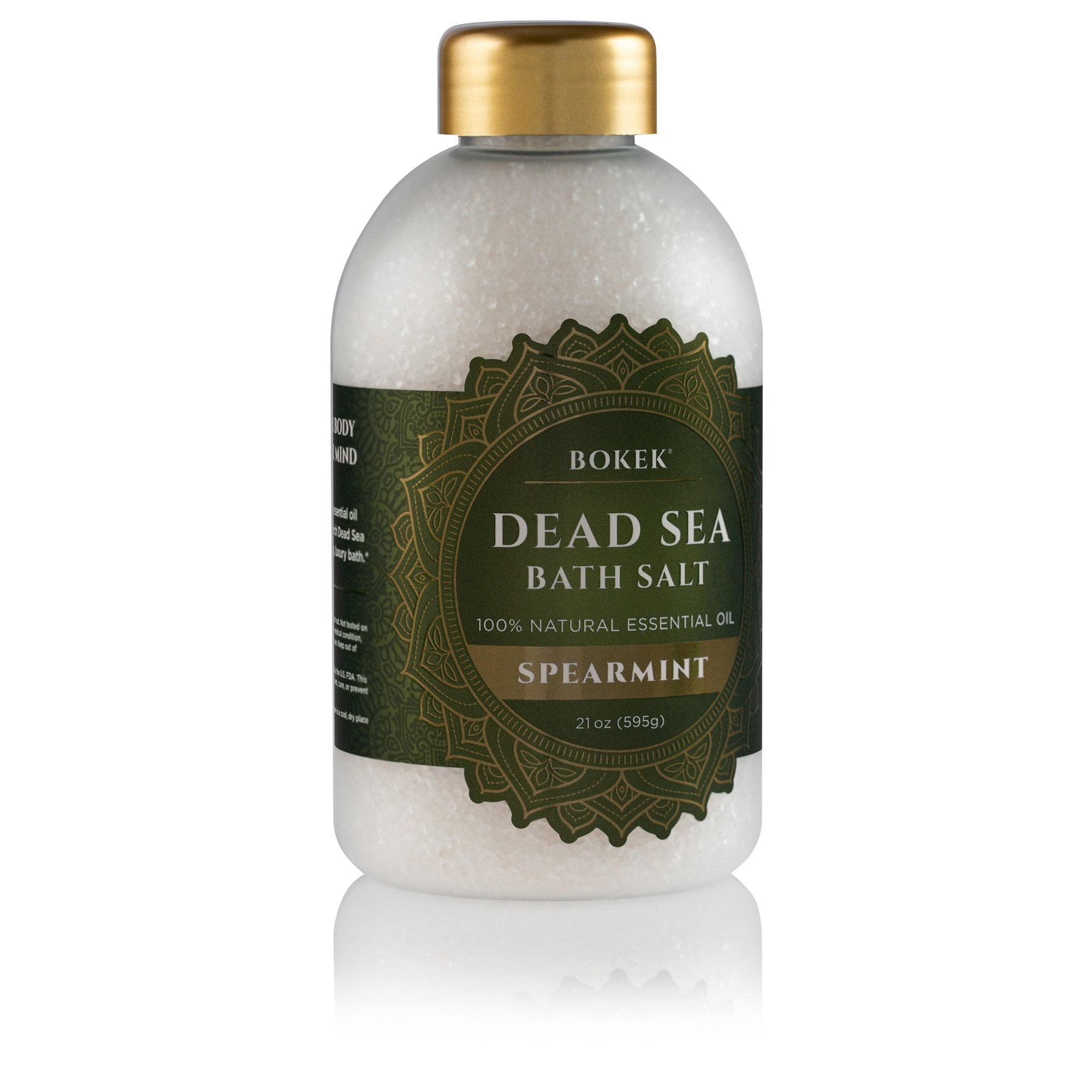 Bokek Natural Dead Sea Bath Salt With Spearmint Essential Oil, 21 Oz, 2 ...