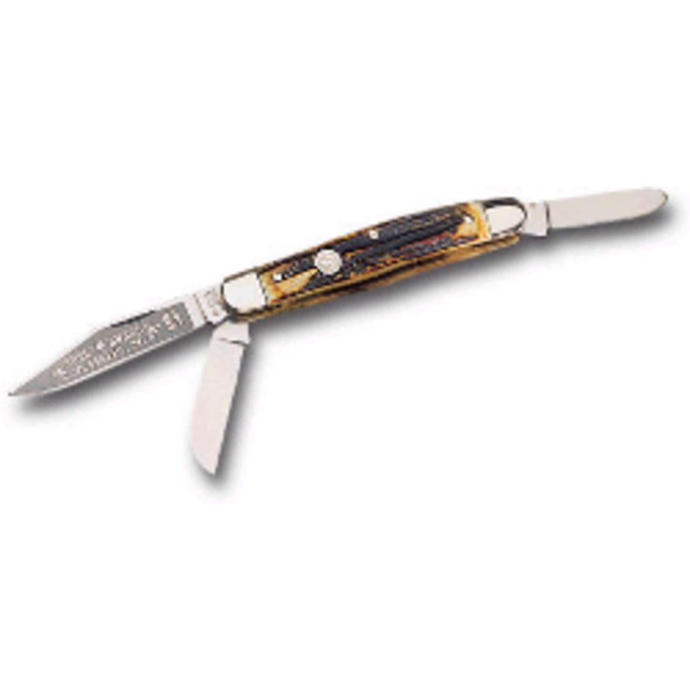 Boker 114474 Stag Stockman Pocket Knife with 440C Stainless Steel Blade ...
