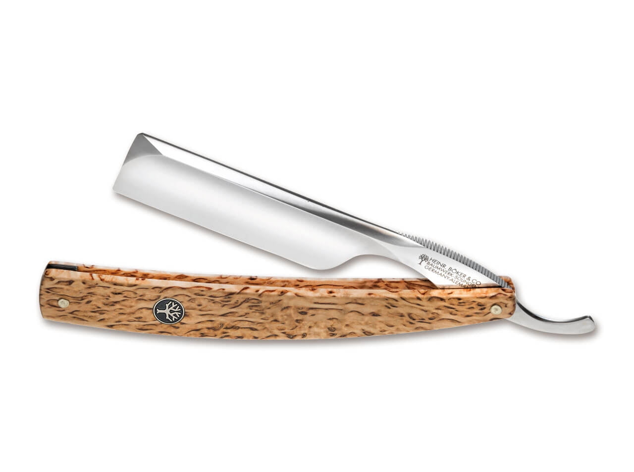 Boker 6/8 The Celebrated Curly Birch Straight Razor - Walmart.com