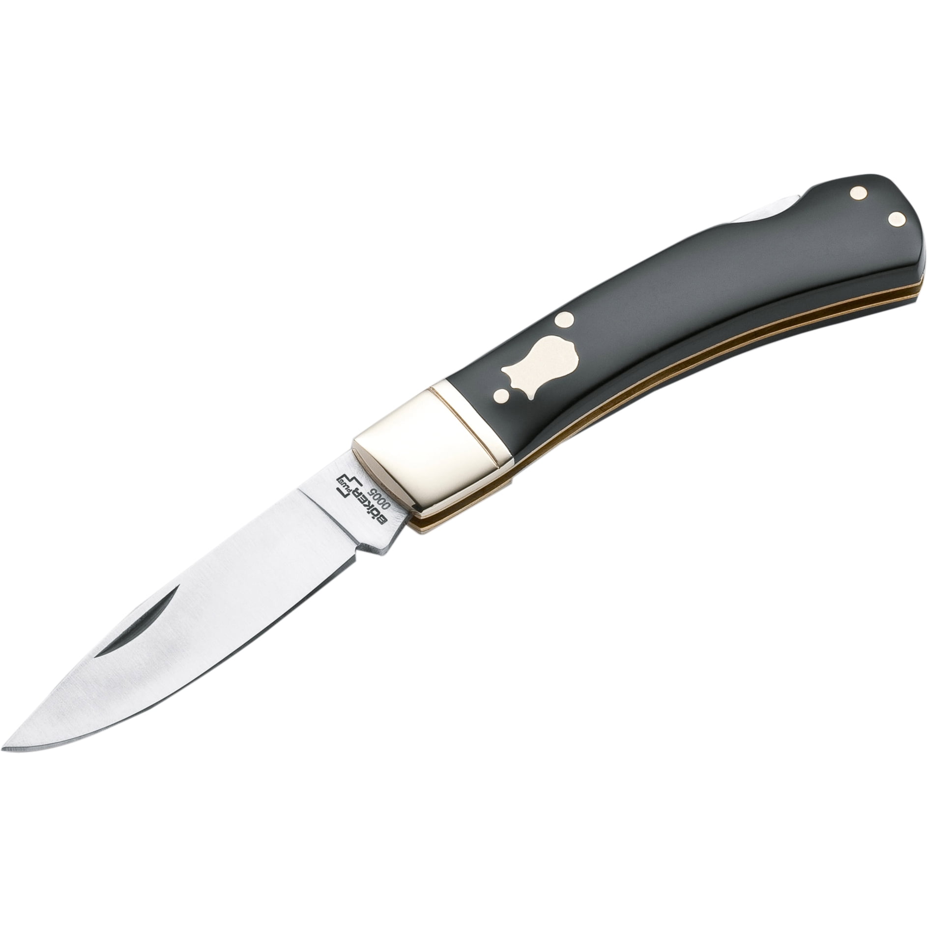 Boker Plus Vintage Series Black Lockback Folding Pocket Knife ...