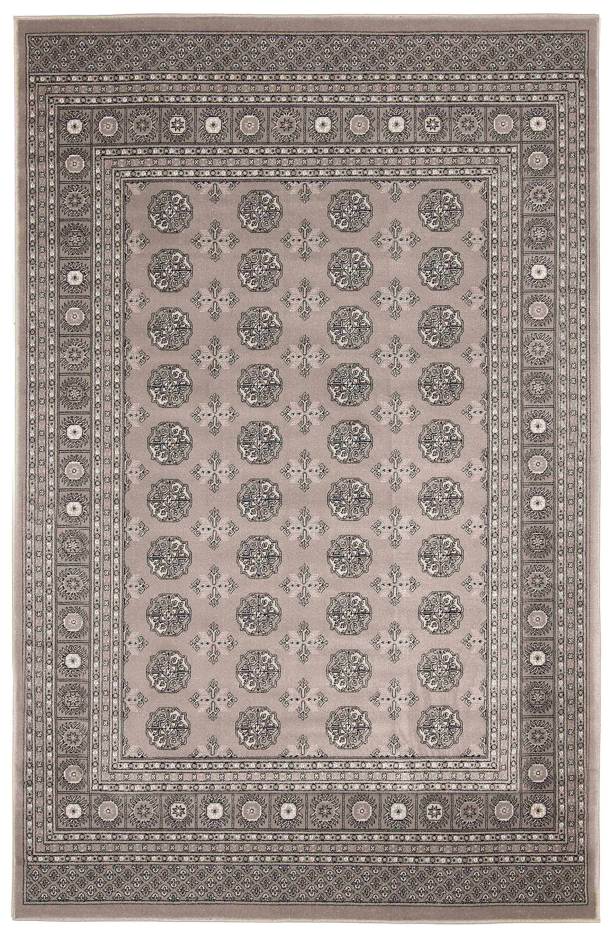 Bokhara Grey Polypropylene Rug 5'3" x 8'0" - Walmart.com