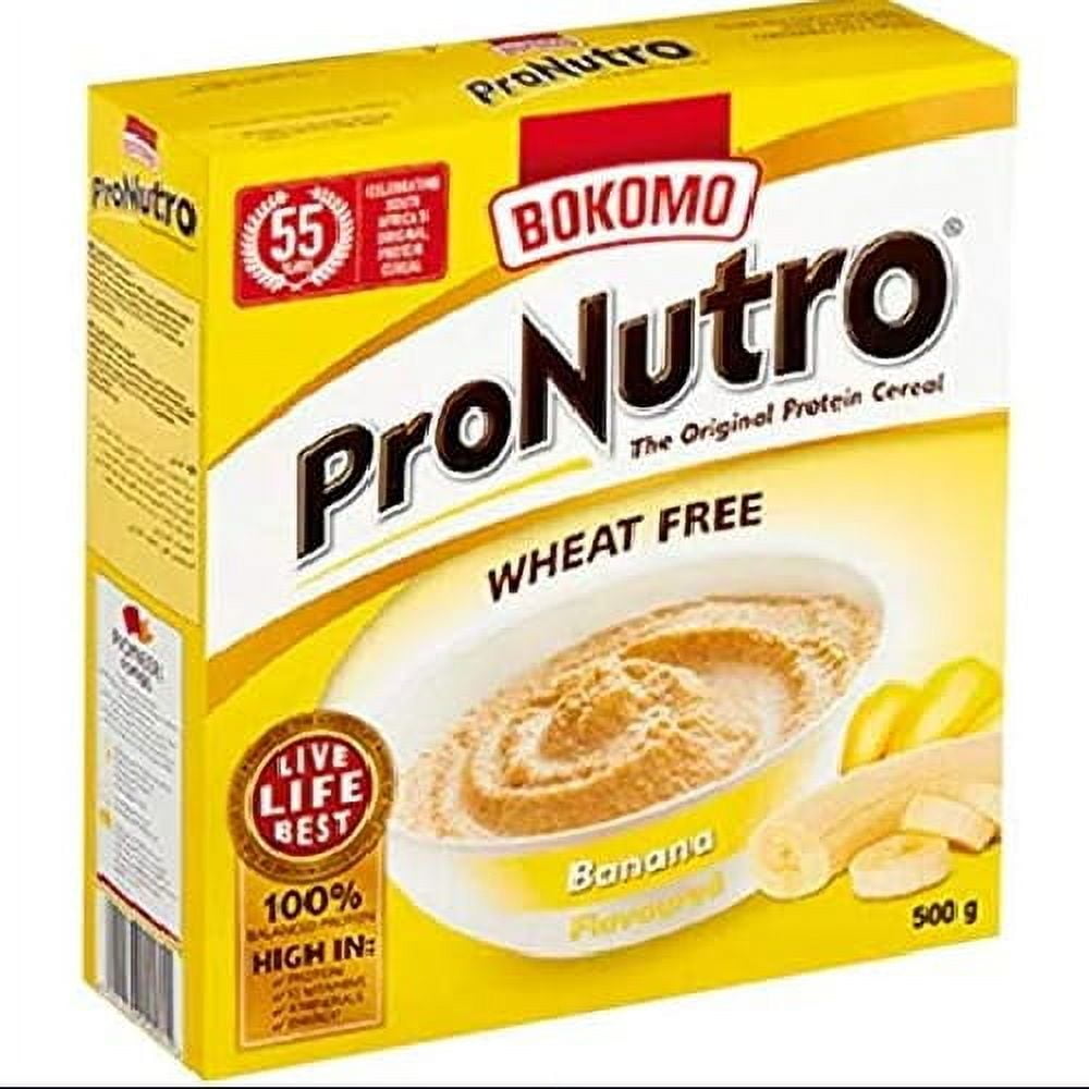 Bokomo ProNutro Wheat Free OIF8 Banana Cereal 500g (2-pack) - Walmart.com
