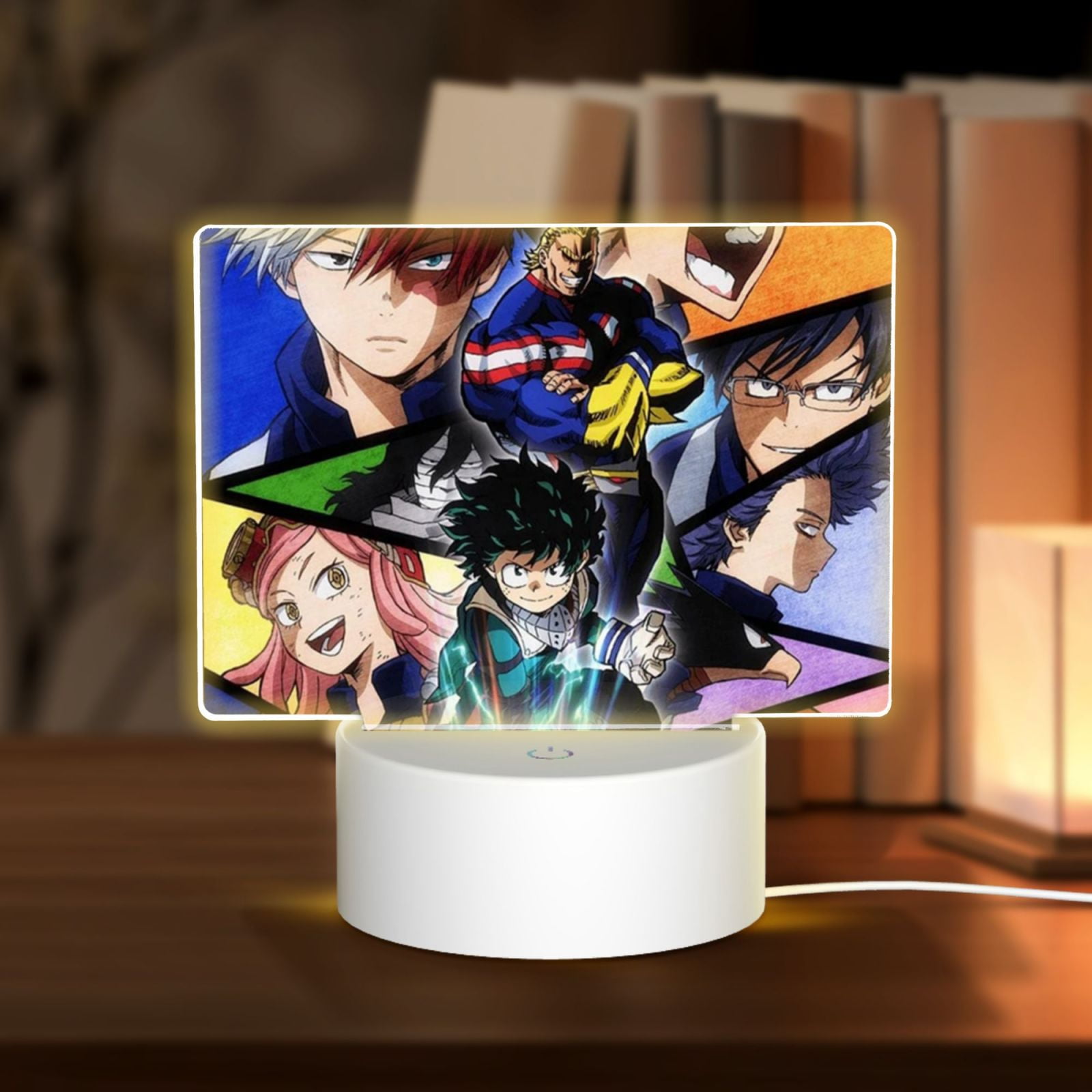 Boku no Hero Mha Academia Acrylic Night Light Adjustable 3 Light Modes ...