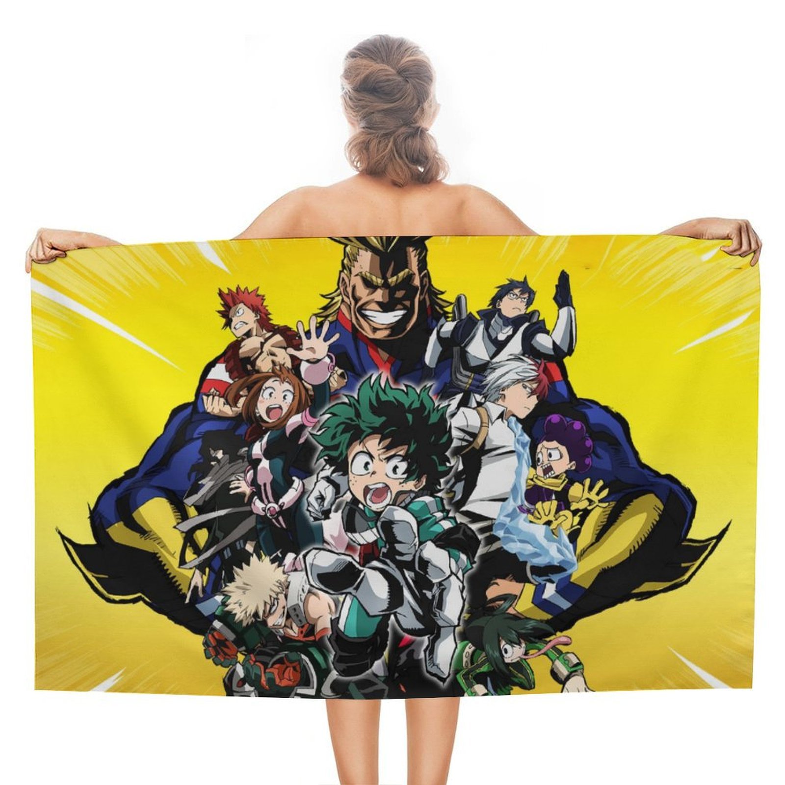 Boku No Hero Mha Beach Towel Microfiber Soft Absorbent Quick-Dry Bath ...