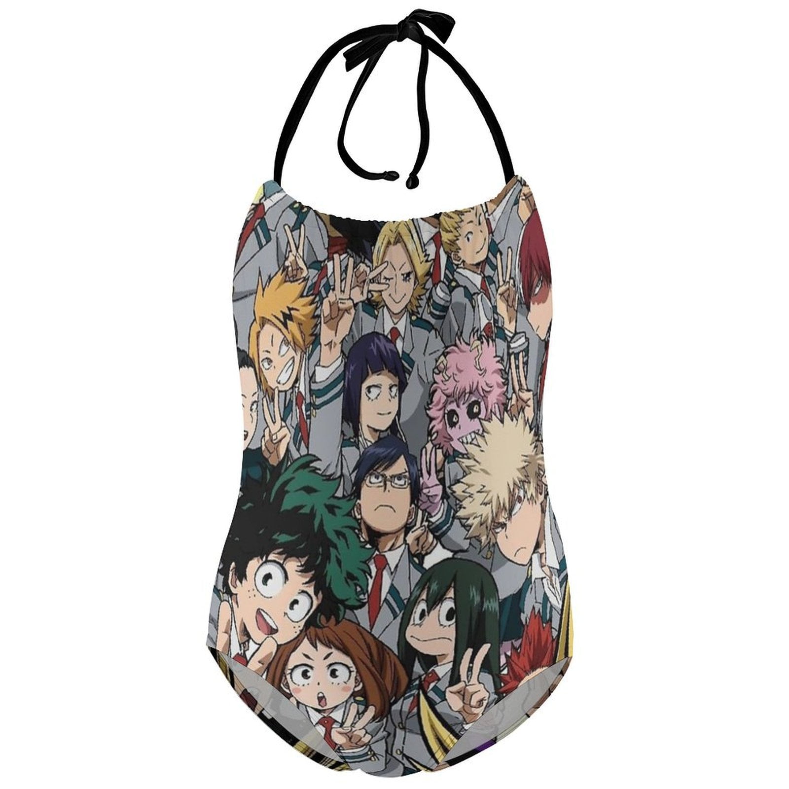 Boku My Hero Academia Children's One-piece Swimwear Halterneck Swimsuit ...