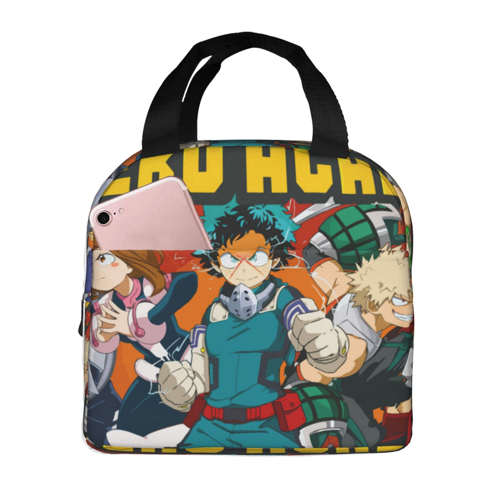 Boku My Hero Academia Lunch Bag Reusable Portable Lunch Box Insulated ...