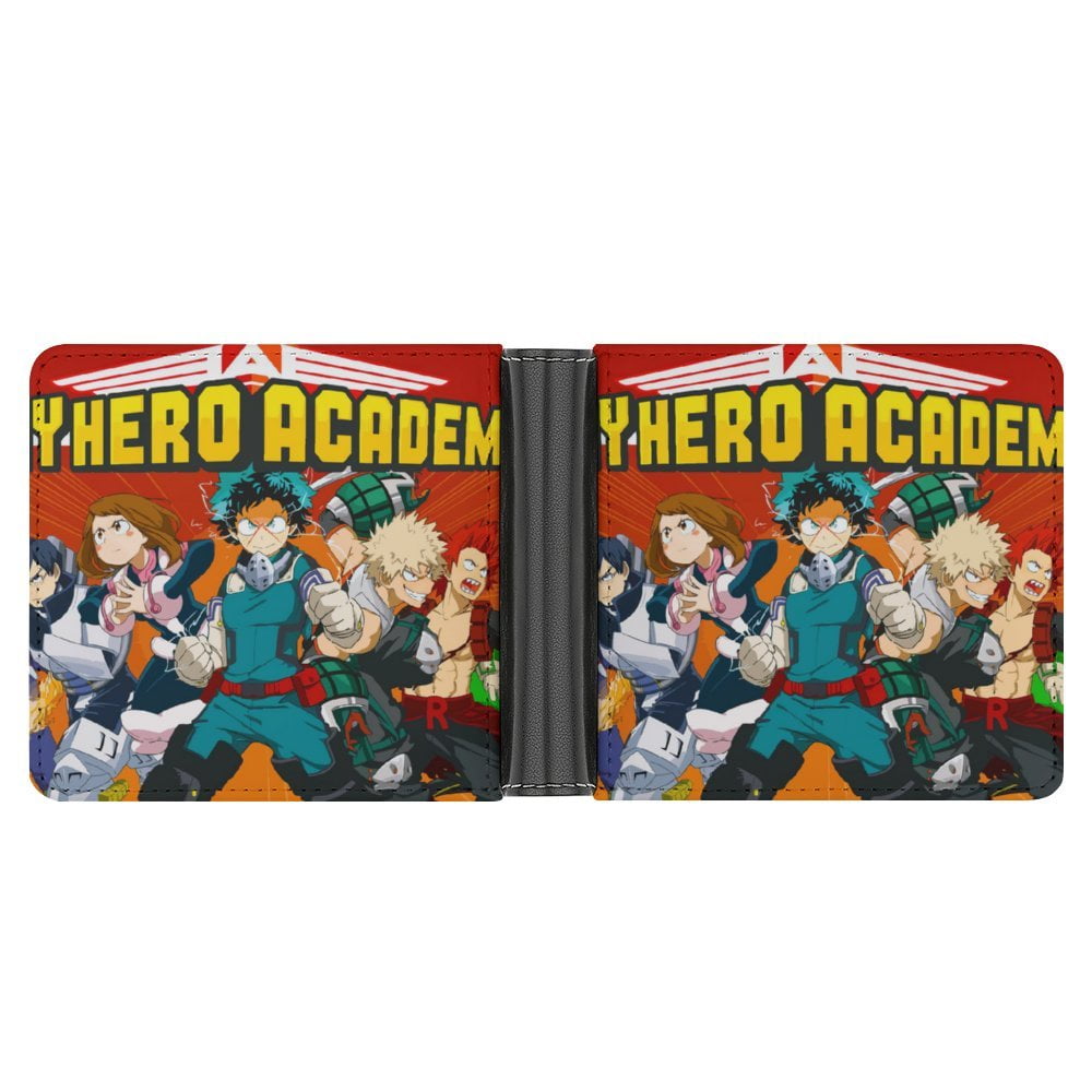 Boku My Hero Academia PU Leather Bifold Wallet Money Organizers Gift ...