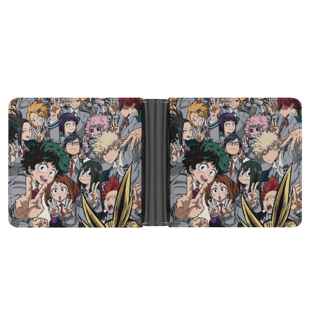 Boku My Hero Academia PU Leather Bifold Wallet Money Organizers Gift ...