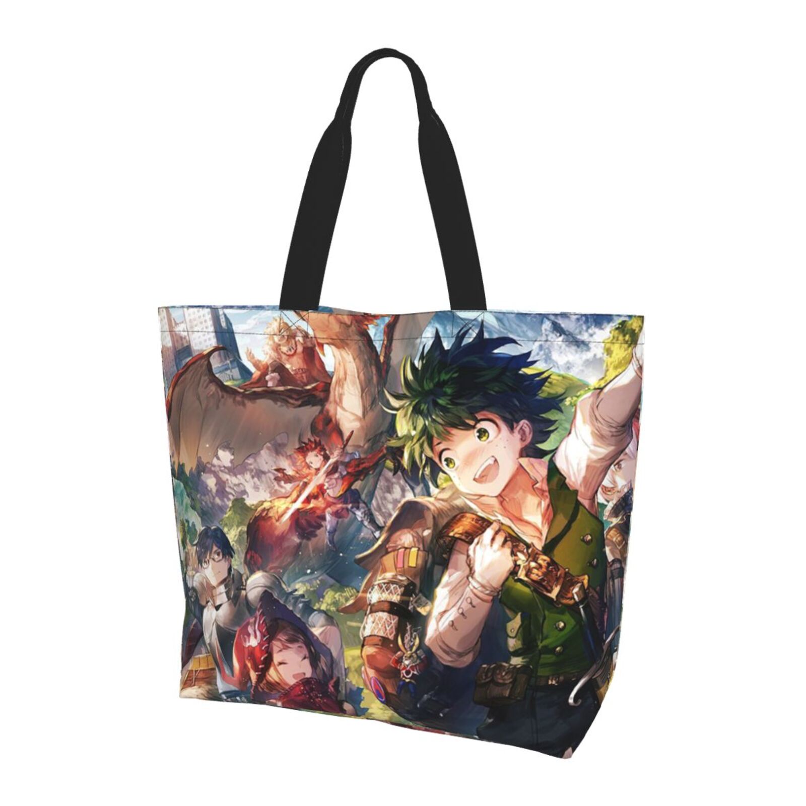 Boku My Hero Academia Tote Bags Reusable Women Shoulder Bag Grocery Bag ...