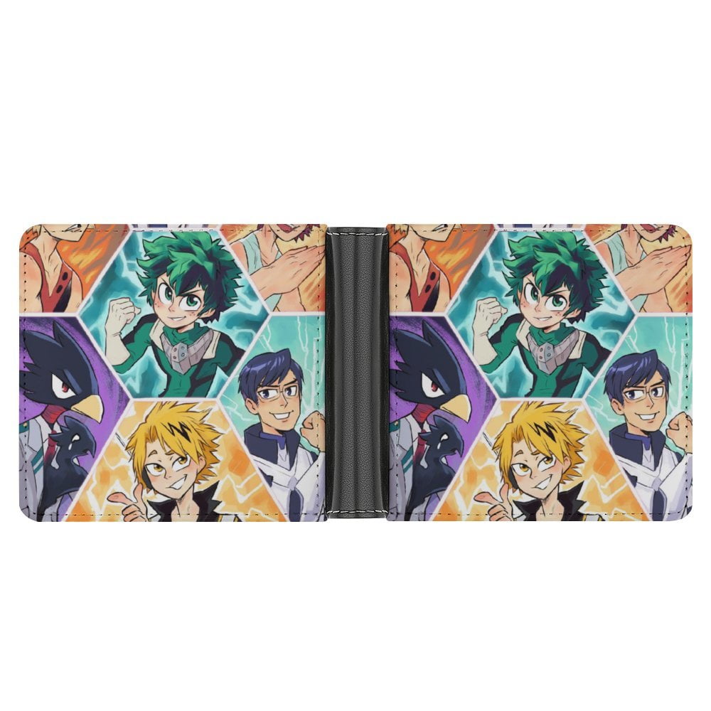 Boku No Hero Anime PU Leather Bifold Wallet Money Organizers Gift With ...