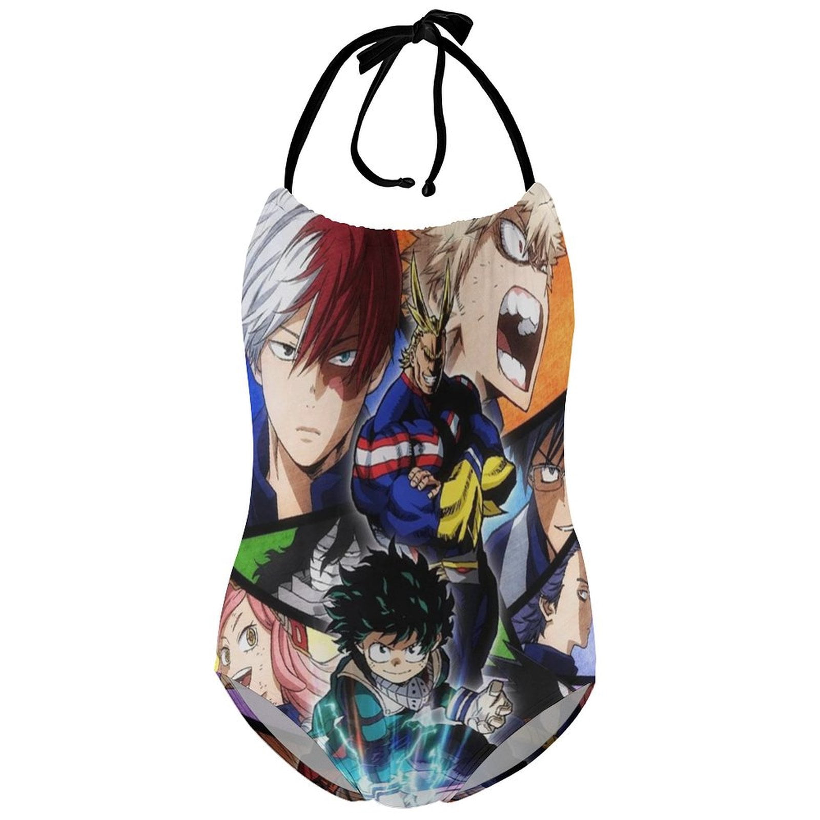 Boku No Hero Mha Academia Children's One-piece Swimwear Halterneck ...