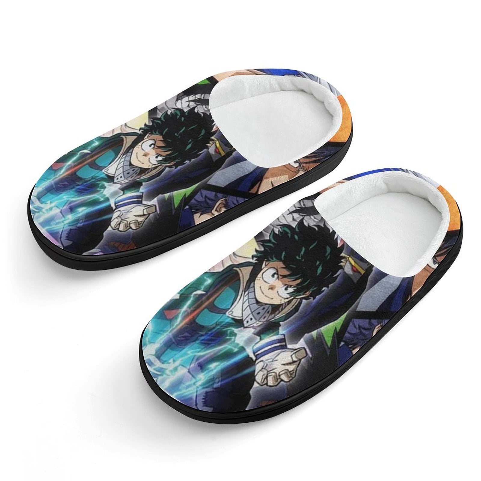 Boku No Hero Mha Academia Kid's Cotton Slippers Winter Warm Soft Plush ...