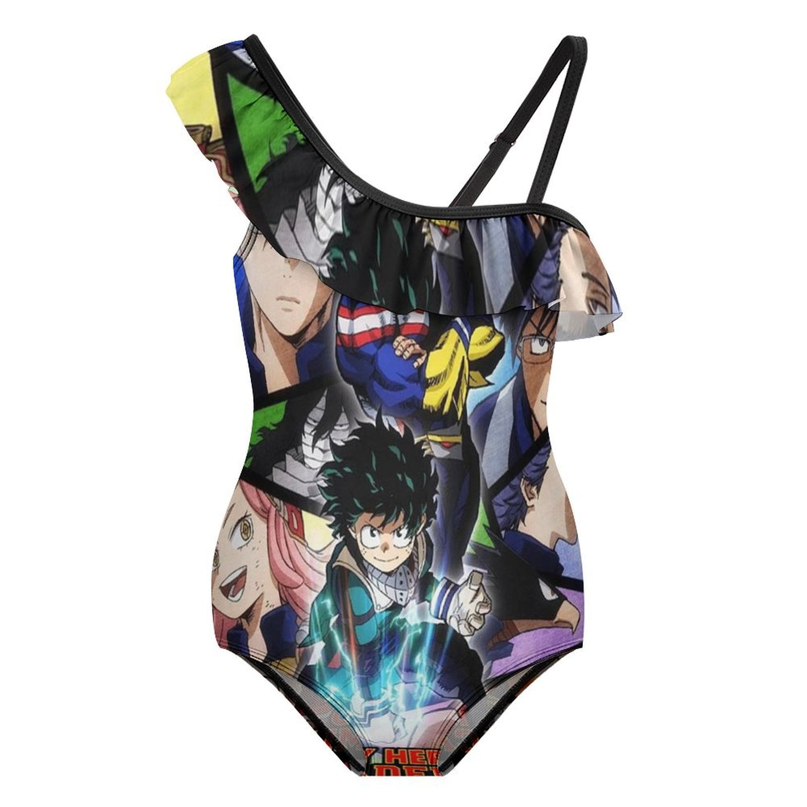 Boku No Hero Mha Academia One-Piece Swimsuit for Girls Adjustable One ...
