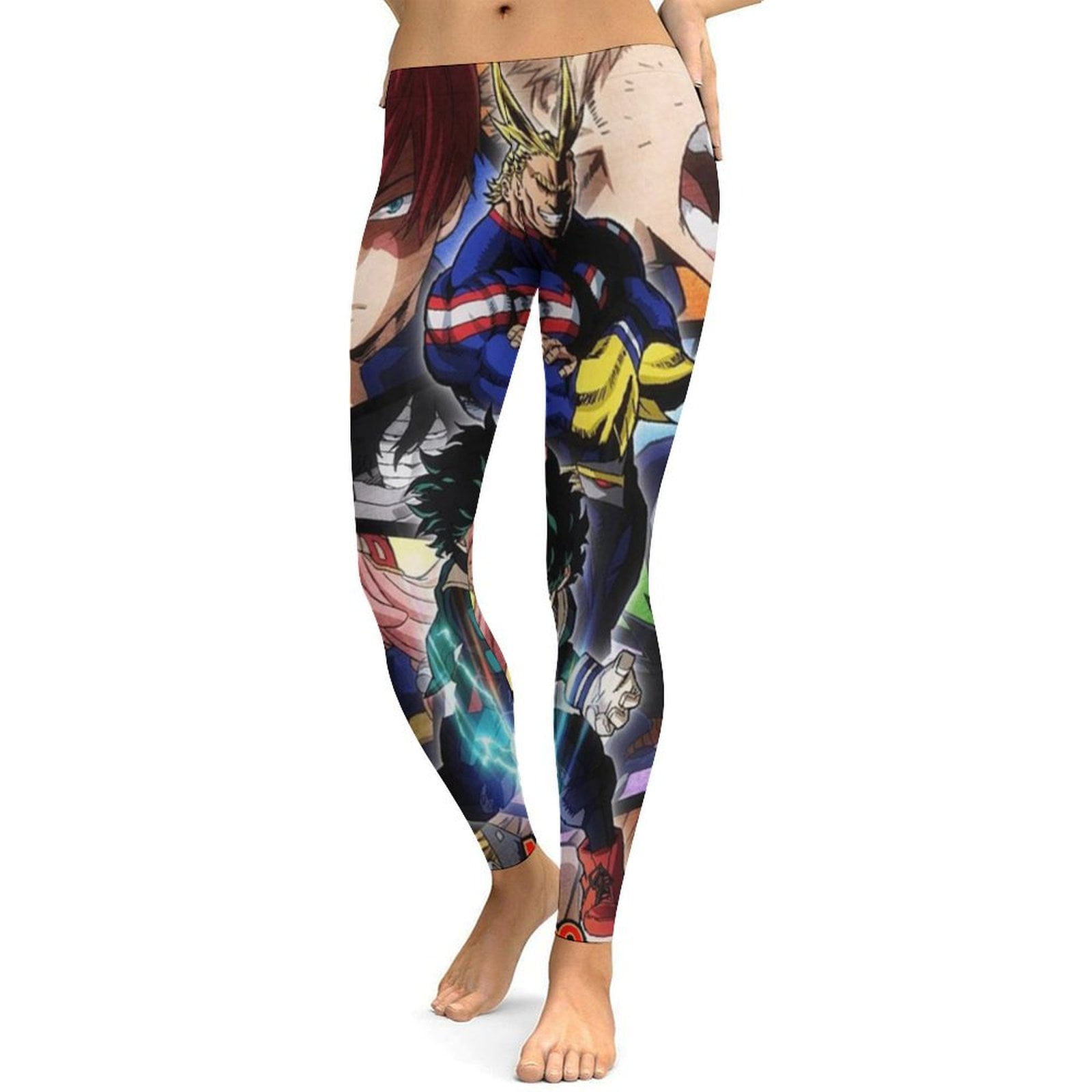 Boku No Hero Mha Academia Yoga Pants Women High Waisted Tummy Control ...