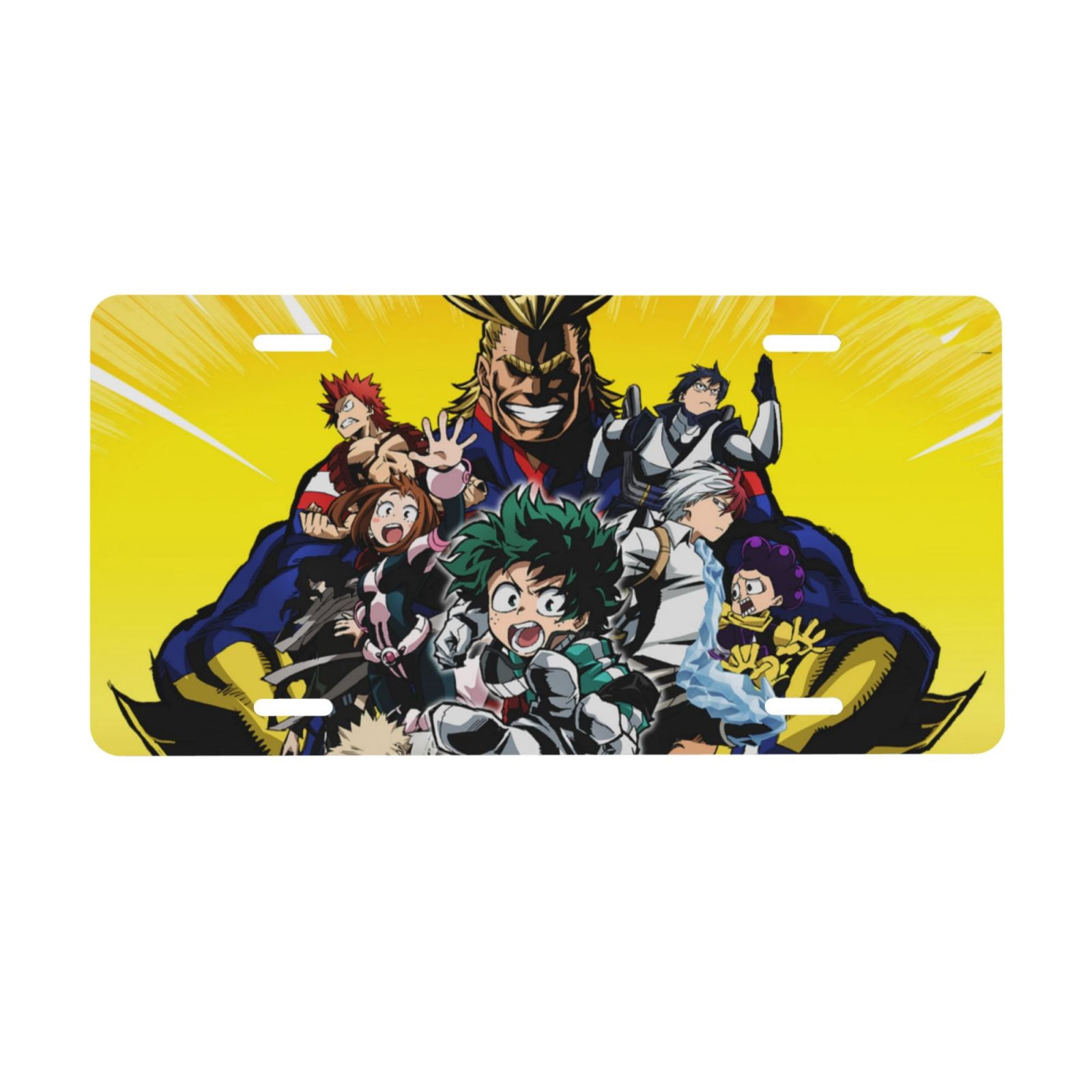 Boku No Hero Mha License Plate Cover Aluminum Novelty Vanity Tag ...