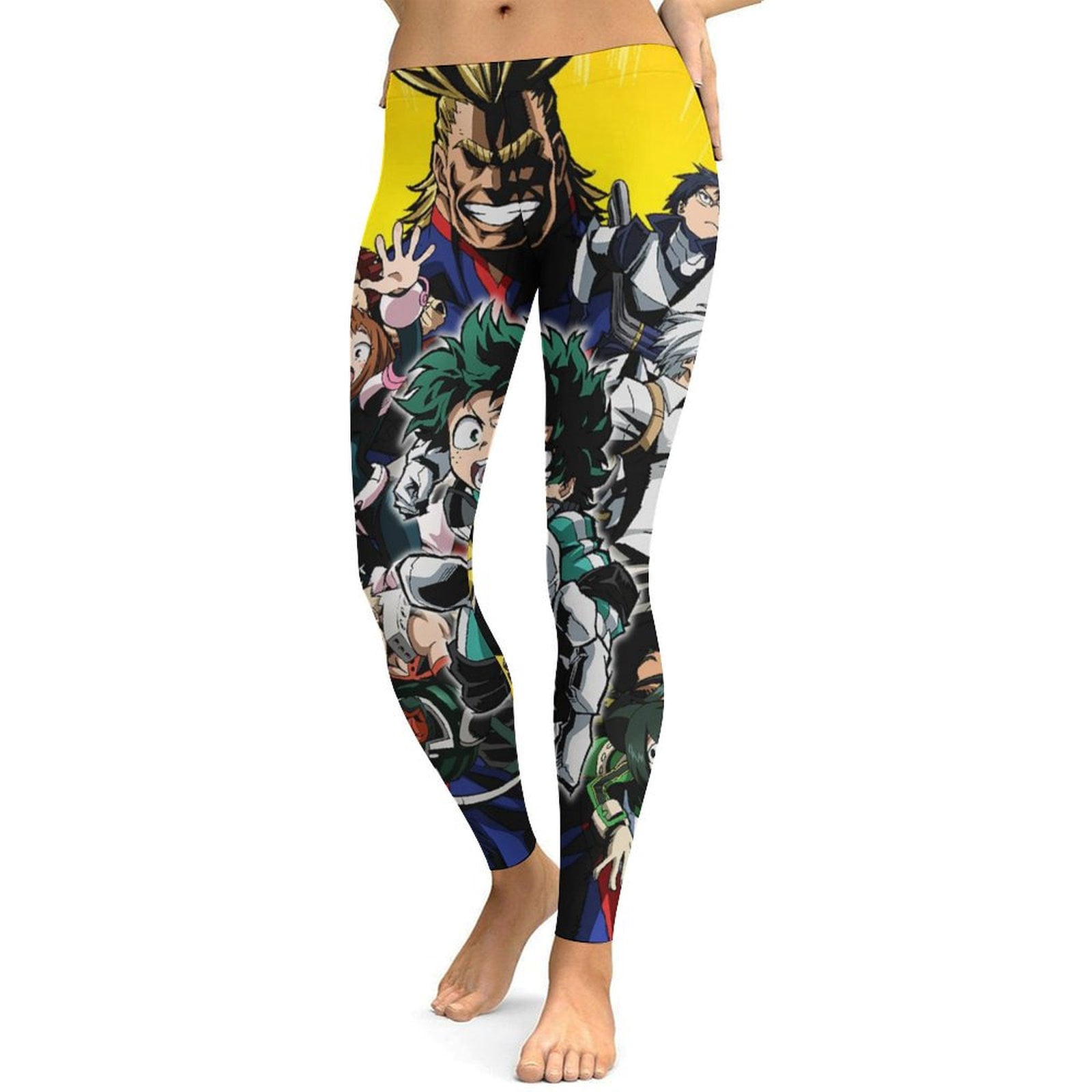 Boku No Hero Mha Yoga Pants Women High Waisted Tummy Control Non See ...