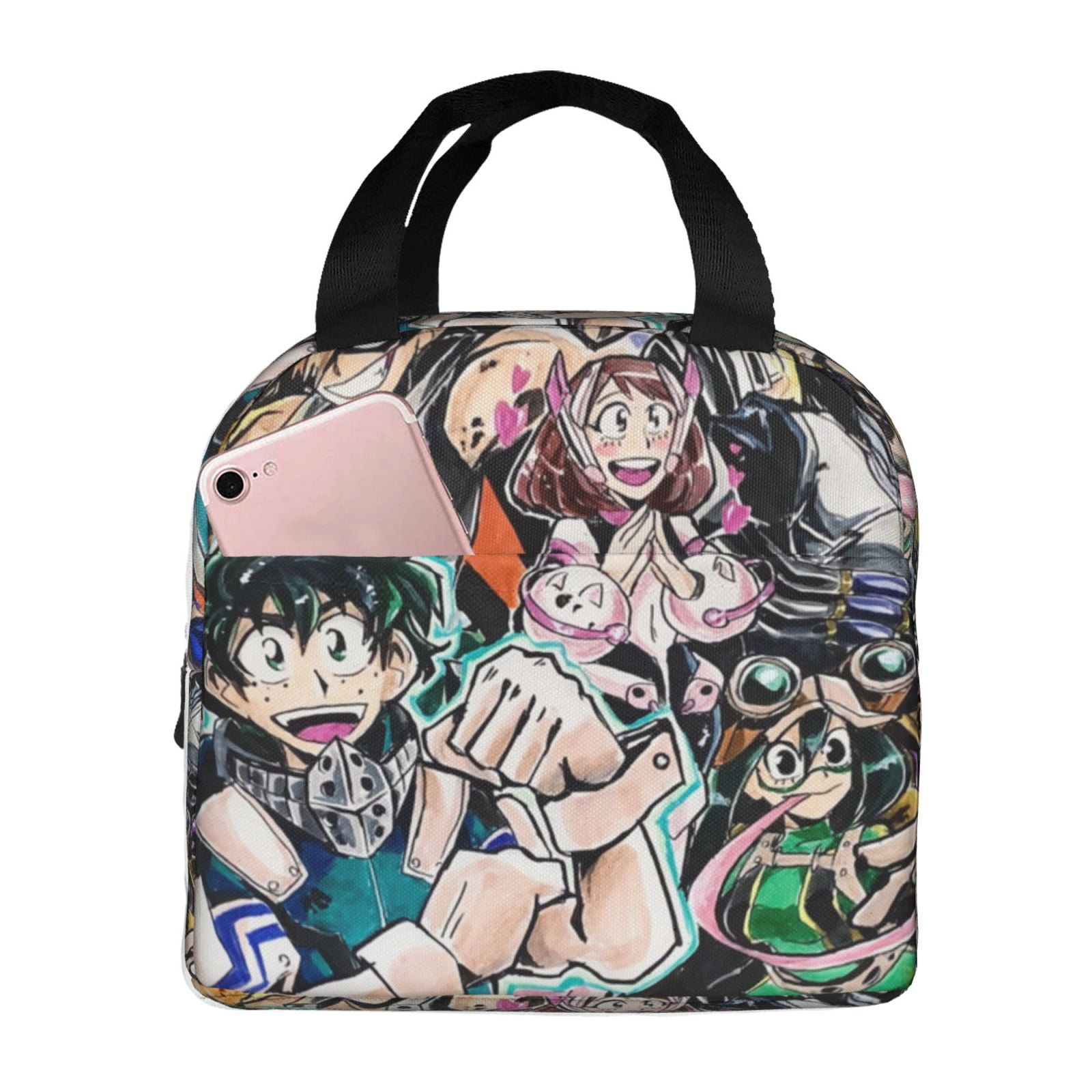 Boku no Hero Character Lunch Bag Reusable Portable Lunch Box Insulated ...