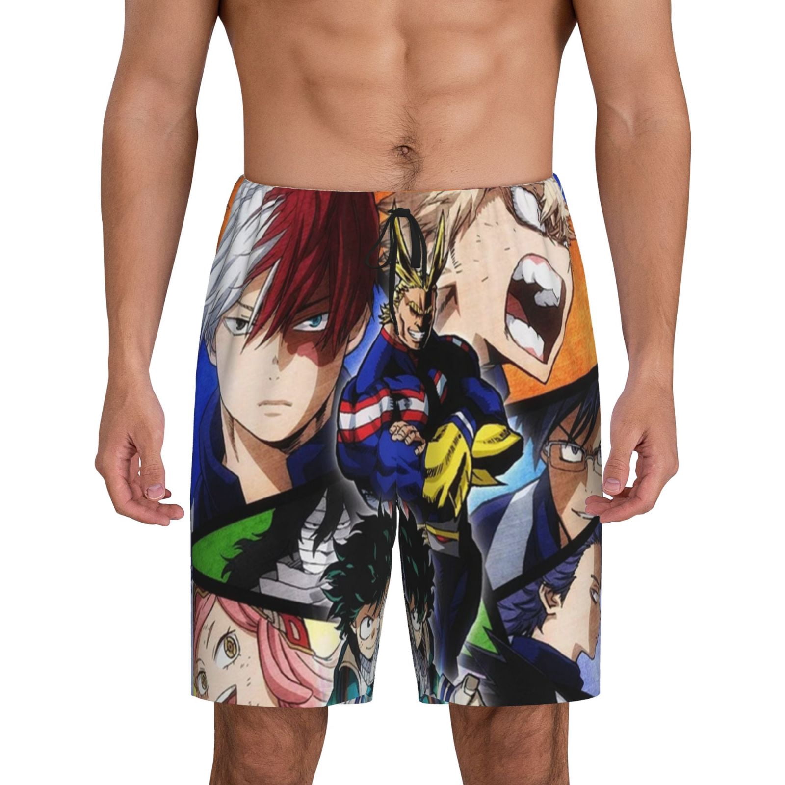 Boku no Hero Mha Academia Men's Short Pajama Pants Lightweight Daily ...