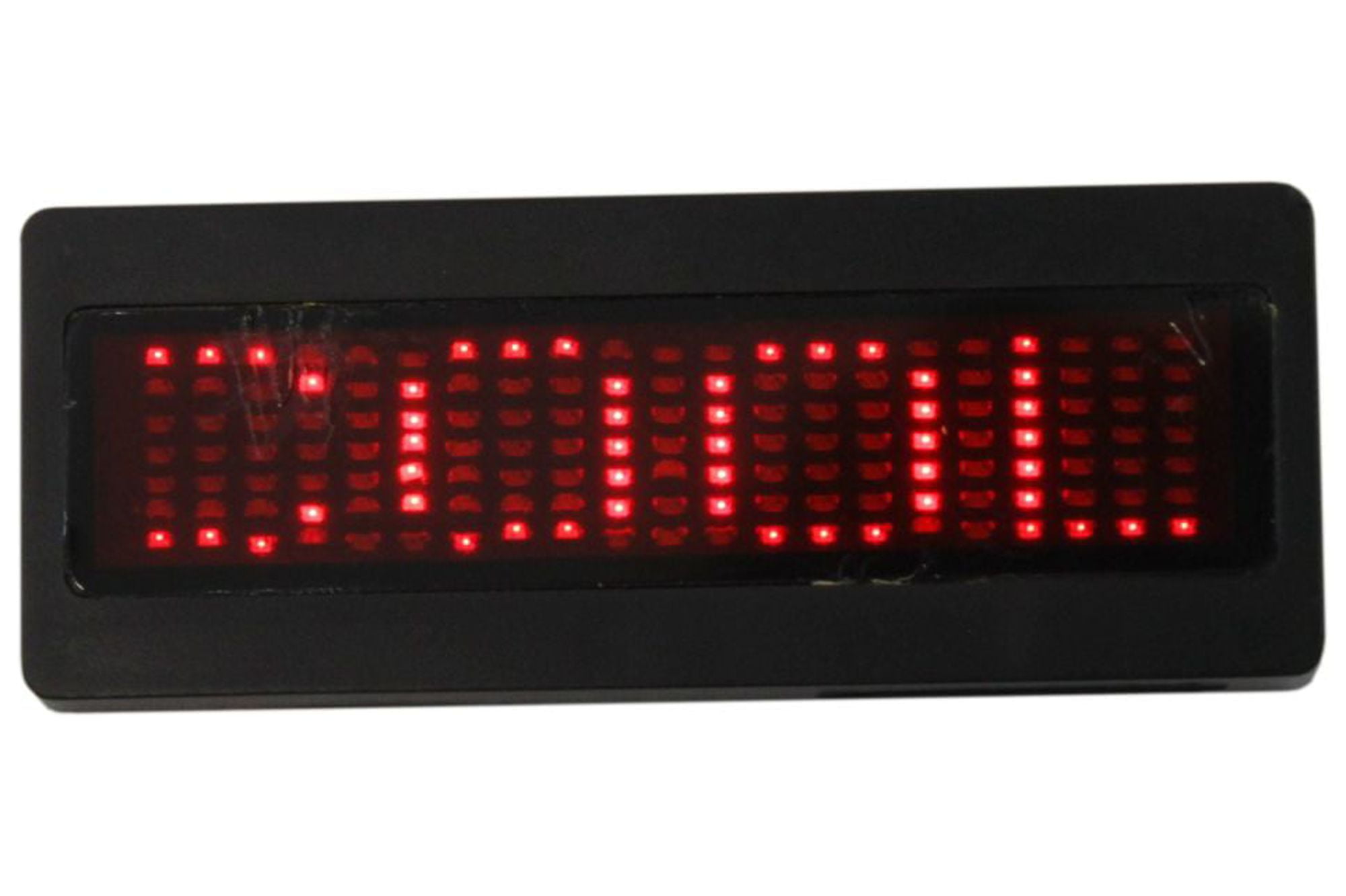 Bolan Programmable Scrolling Red LED Name Tag, Reusable Name Badge ...