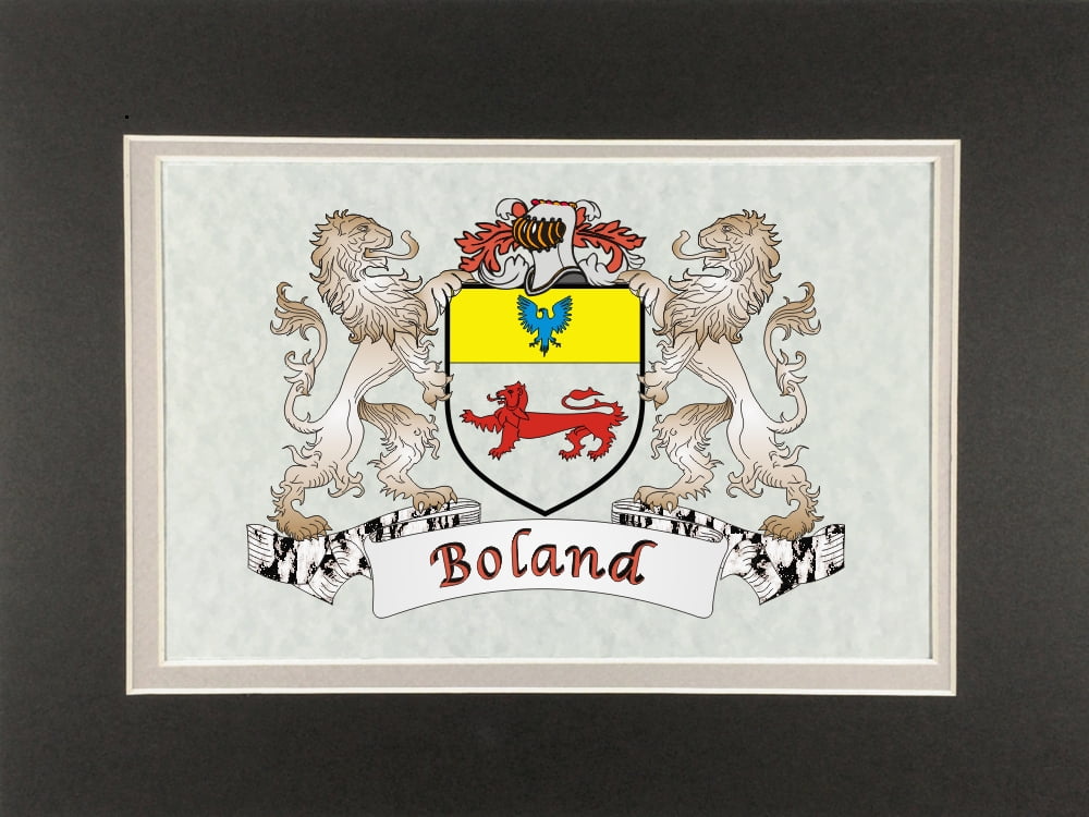 Boland Irish Coat of Arms Print - Frameable 9" x 12" - Walmart.com