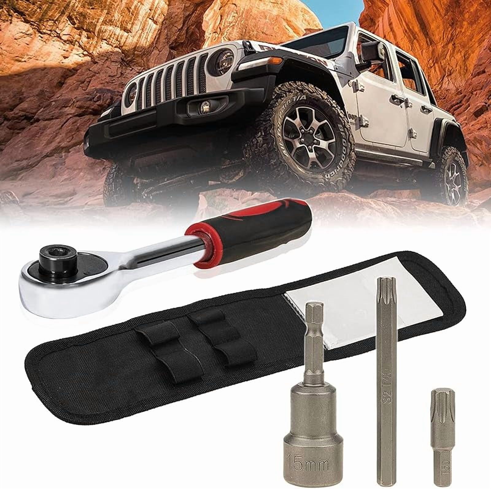 Bolaxin For Jeep Wrangler Accessories Torx Tool Kit Soft/Hard Top Door ...