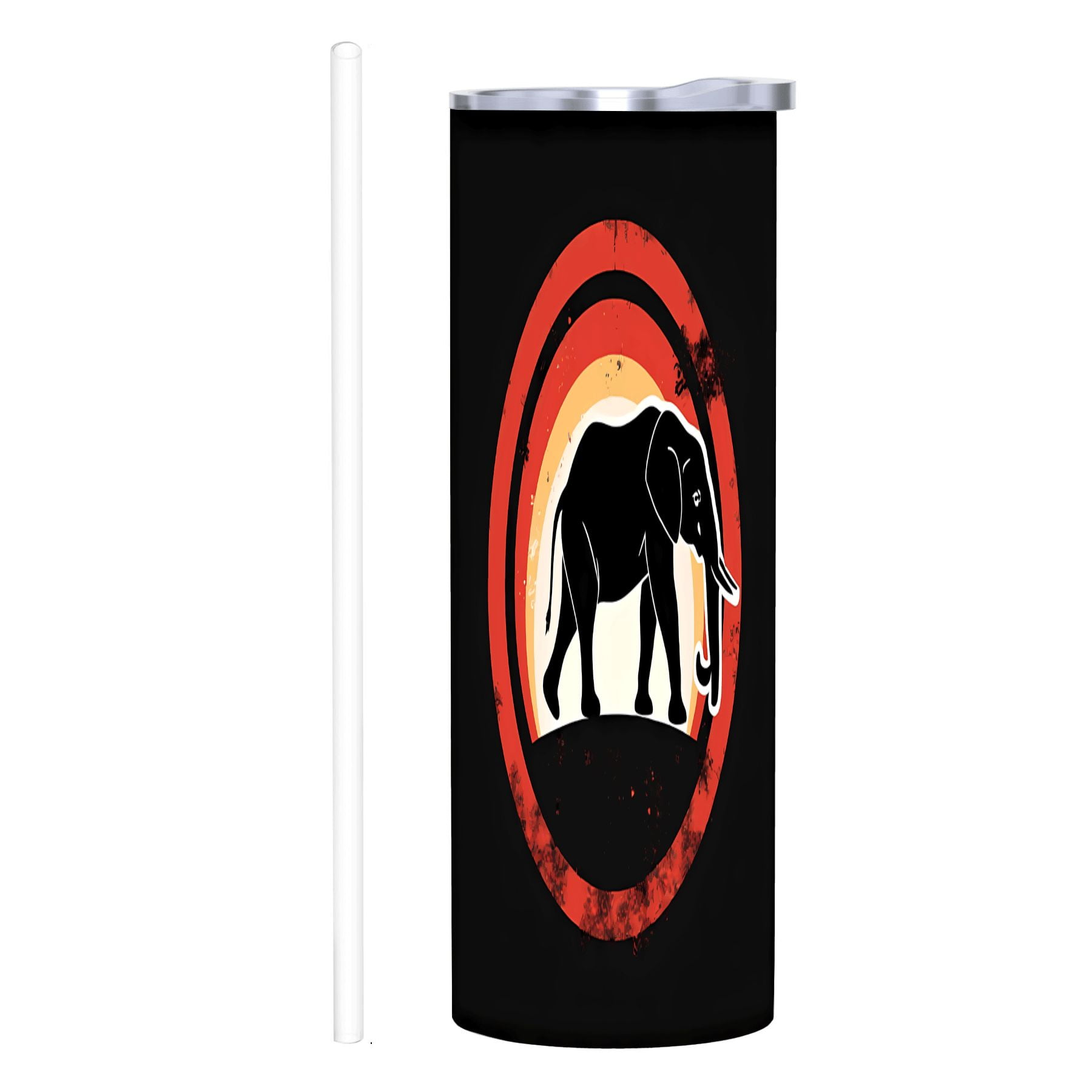 Bold 20 oz Stainless Steel Insulated Tumbler with Elephant Hill Design ...