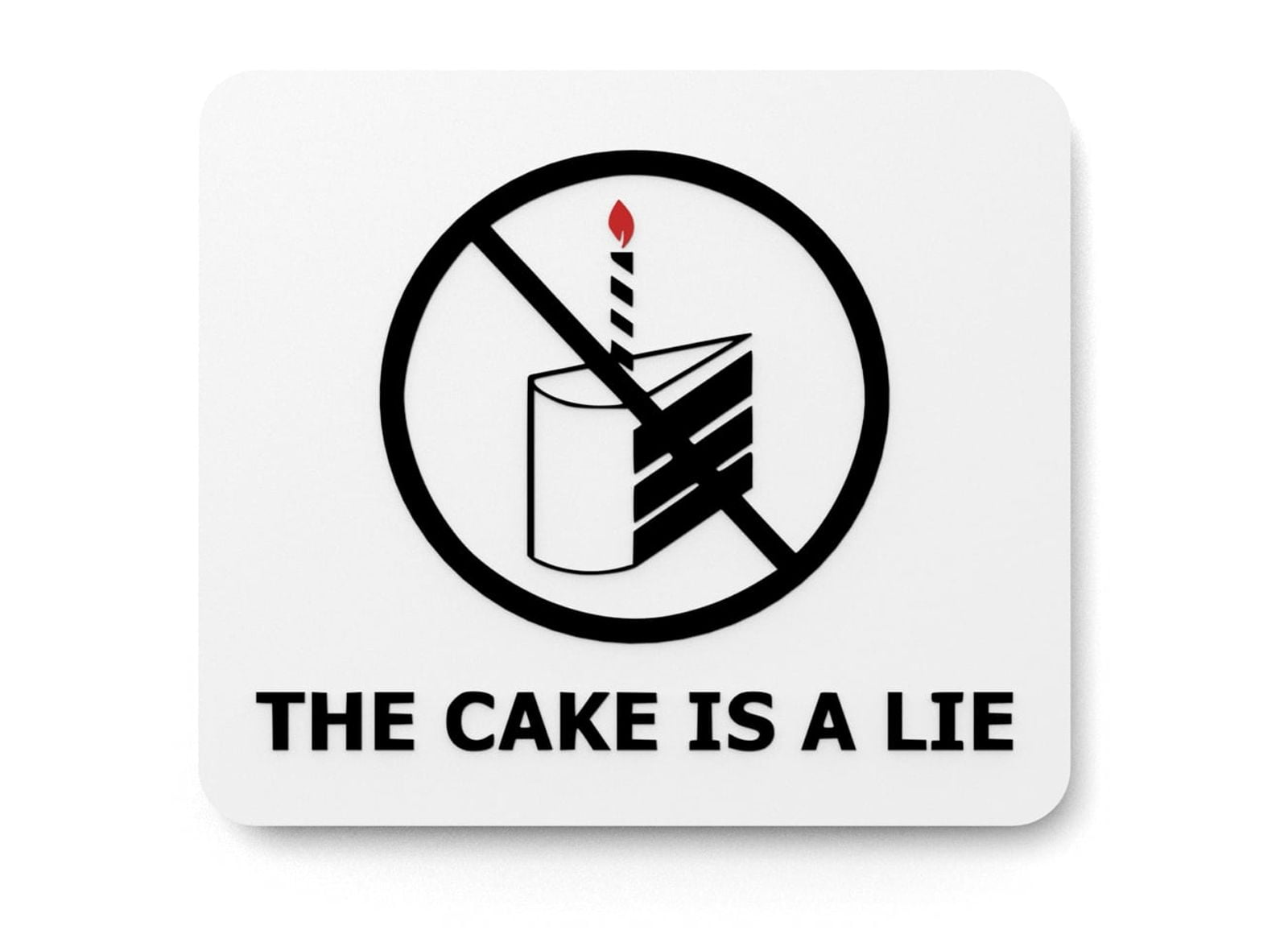 Bold 3D Printed The Cake Lie Sign Wall Art – Durable PLA Sign for Gym ...