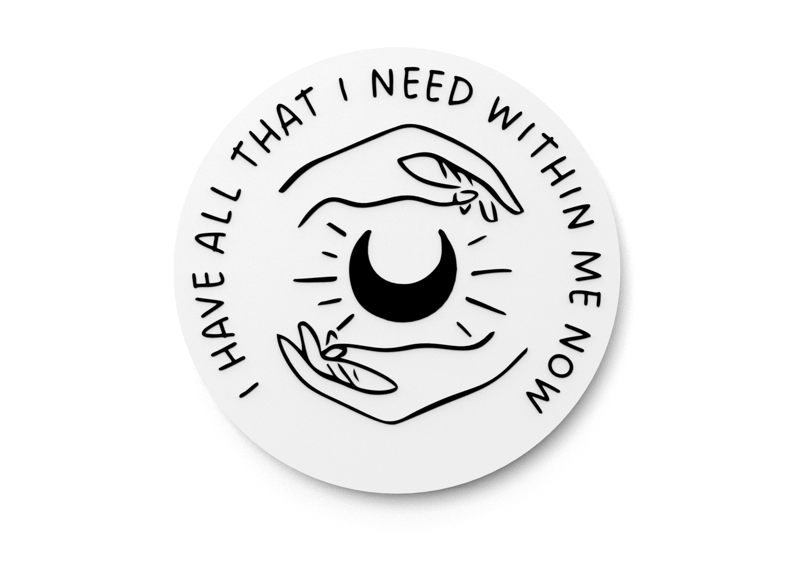 I Have All That I Need Within Me Now | Funny Sign for Home or Office ...