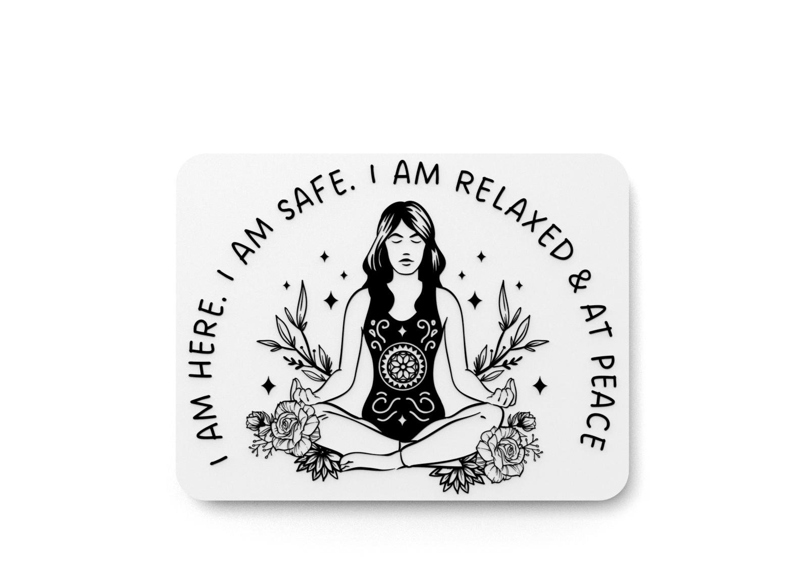 I Am Here. I Am Safe. I Am Relaxed & At Peace | Funny Sign for Home or ...
