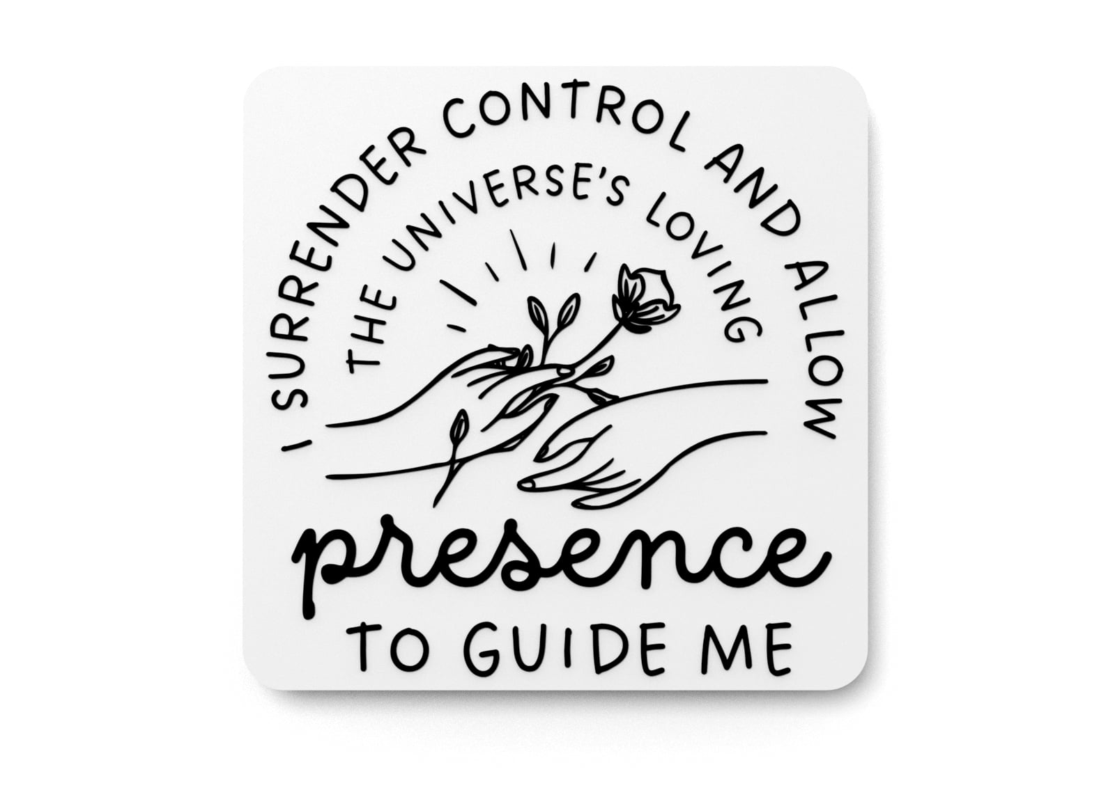 I Surrender Control And Allow | Funny Sign for Home or Office - Walmart.com