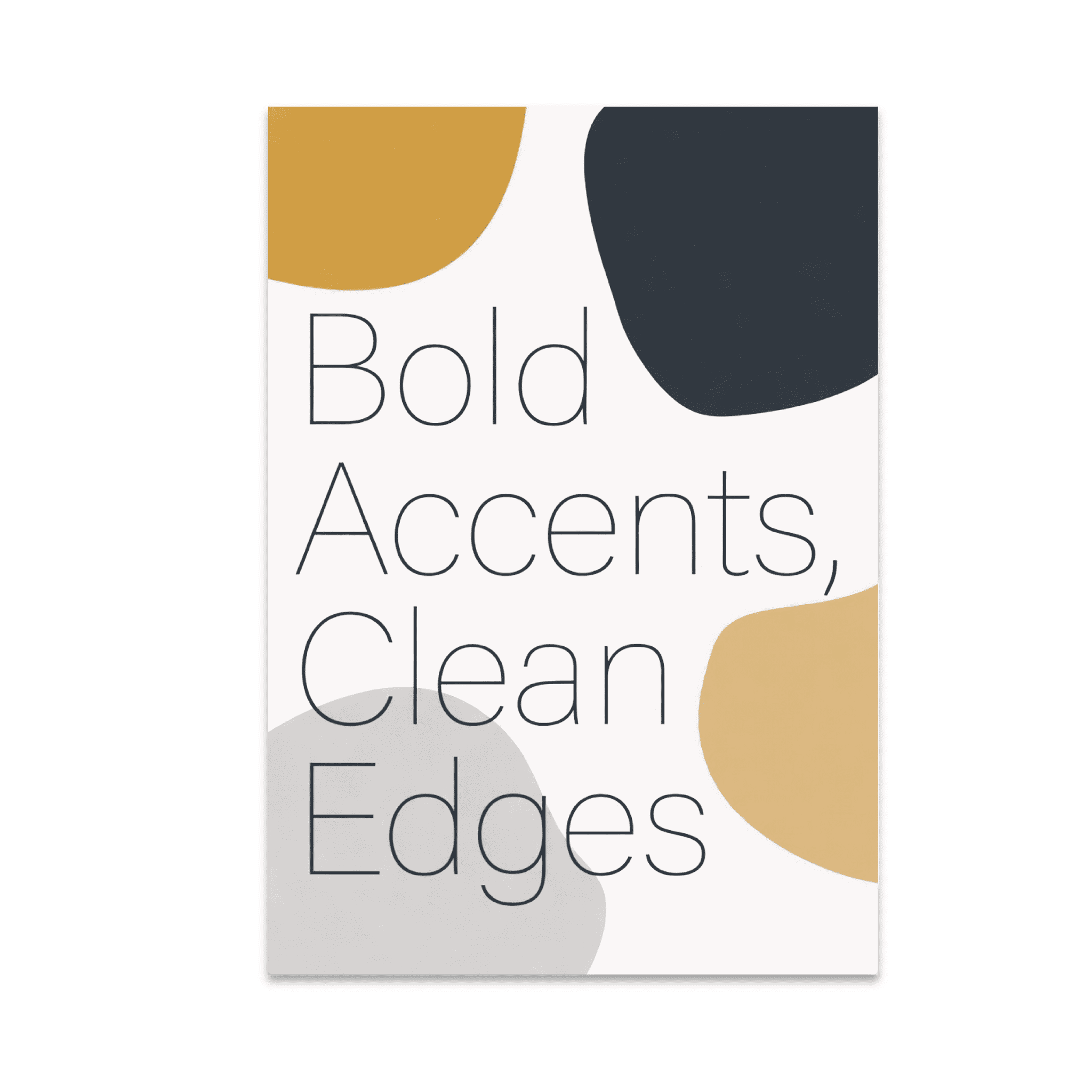 Bold Accents Clean Edges Wall Art - Modern Decor Enthusiast - 13x19 ...
