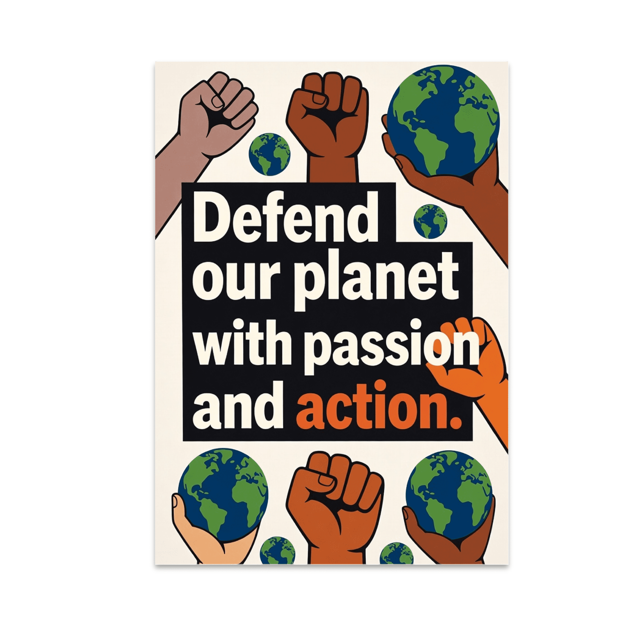 Bold Activism Wall Art - Planet Defender - 13x19 Poster Print - Walmart.com