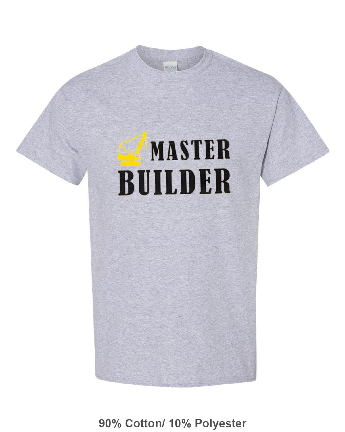 Bold And Fun Master Builder T-Shirt with Construction Theme for Kids ...