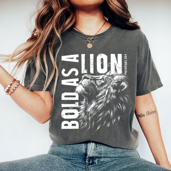 Bold As A Lion Proverbs 28:1 Christian Bible Verse Faith For Men And ...