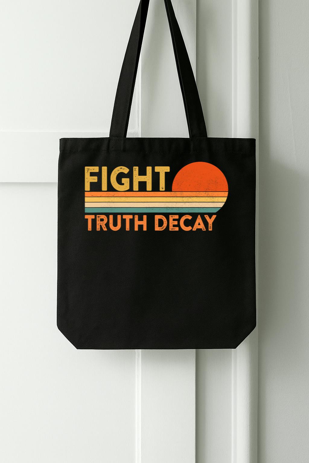 Bold Awareness Statement , Truth & Facts Graphic Message Bag-TH34147 ...