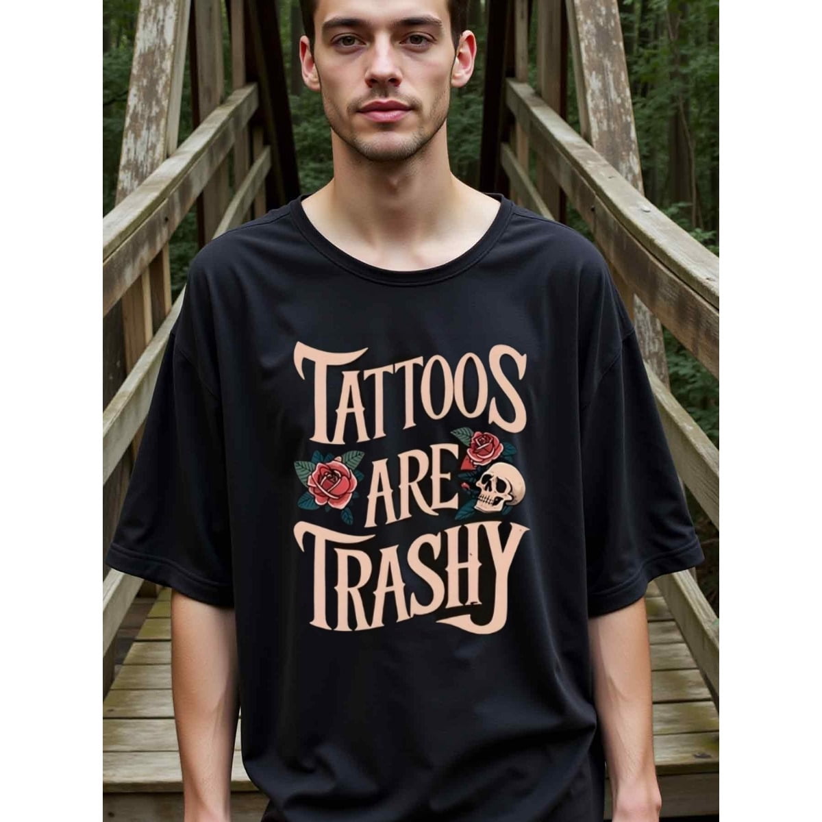 Bold Baddie Statement Tee, 100% Fabric, Crew Neck, Short Sleeve ...