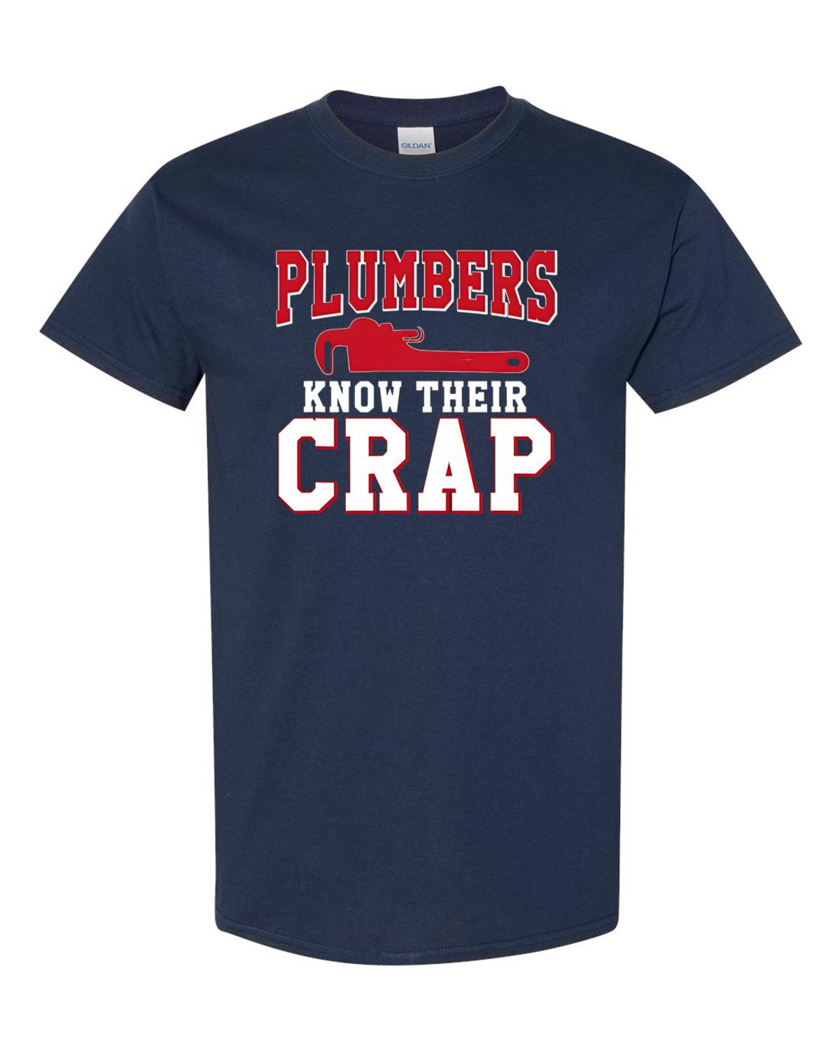 Bold Bathroom Humor Graphic With Know Your Stuff Message T-Shirt, for ...