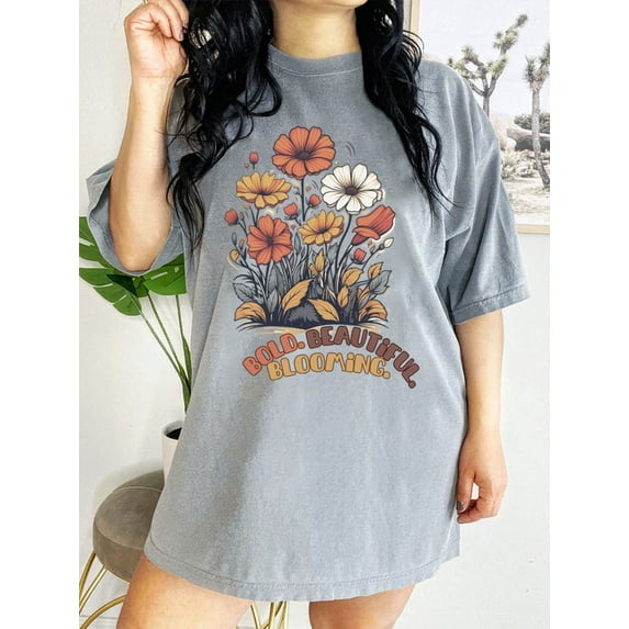 Bold Beautiful Blooming Shirt - Walmart.com