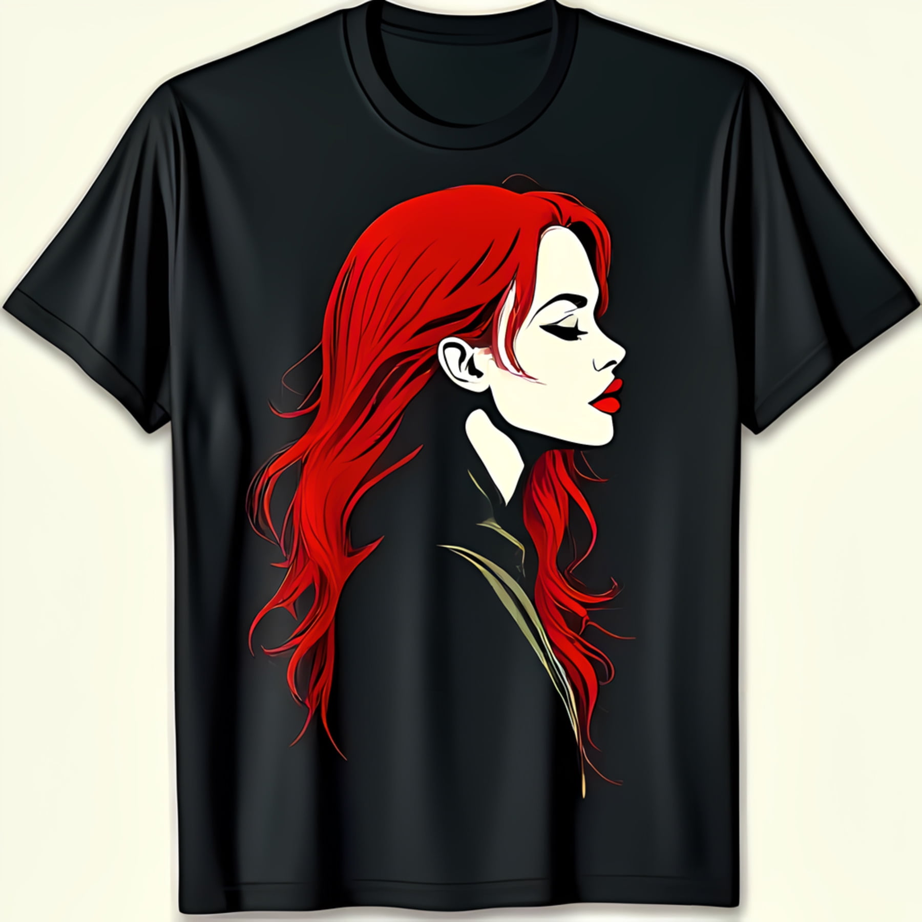 Bold Black T-Shirt with Captivating Chest Graphic Eye Catching Design ...