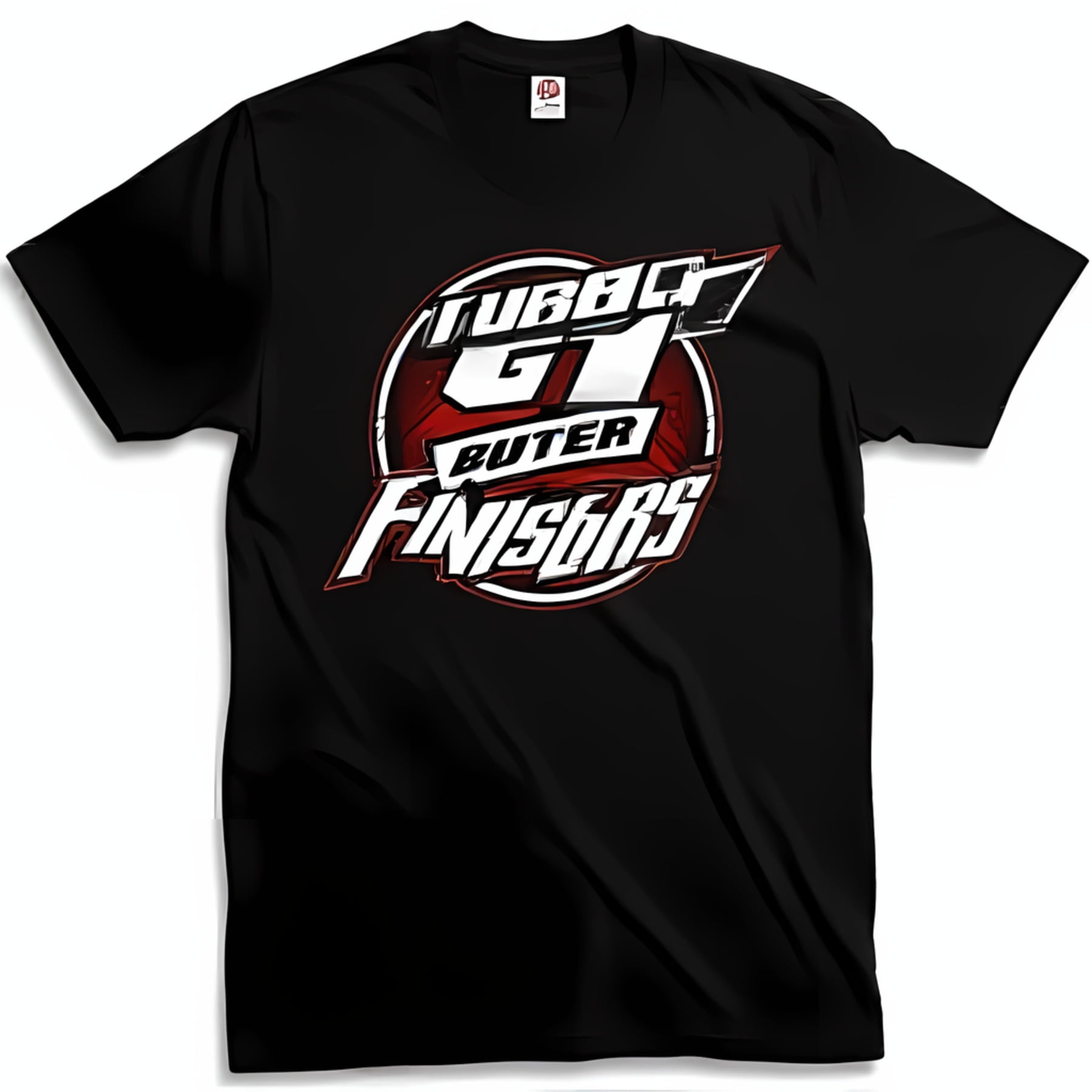 Bold Black T-Shirt with Circular Red : G1 Butler Finishers Graphic - Walmart.com