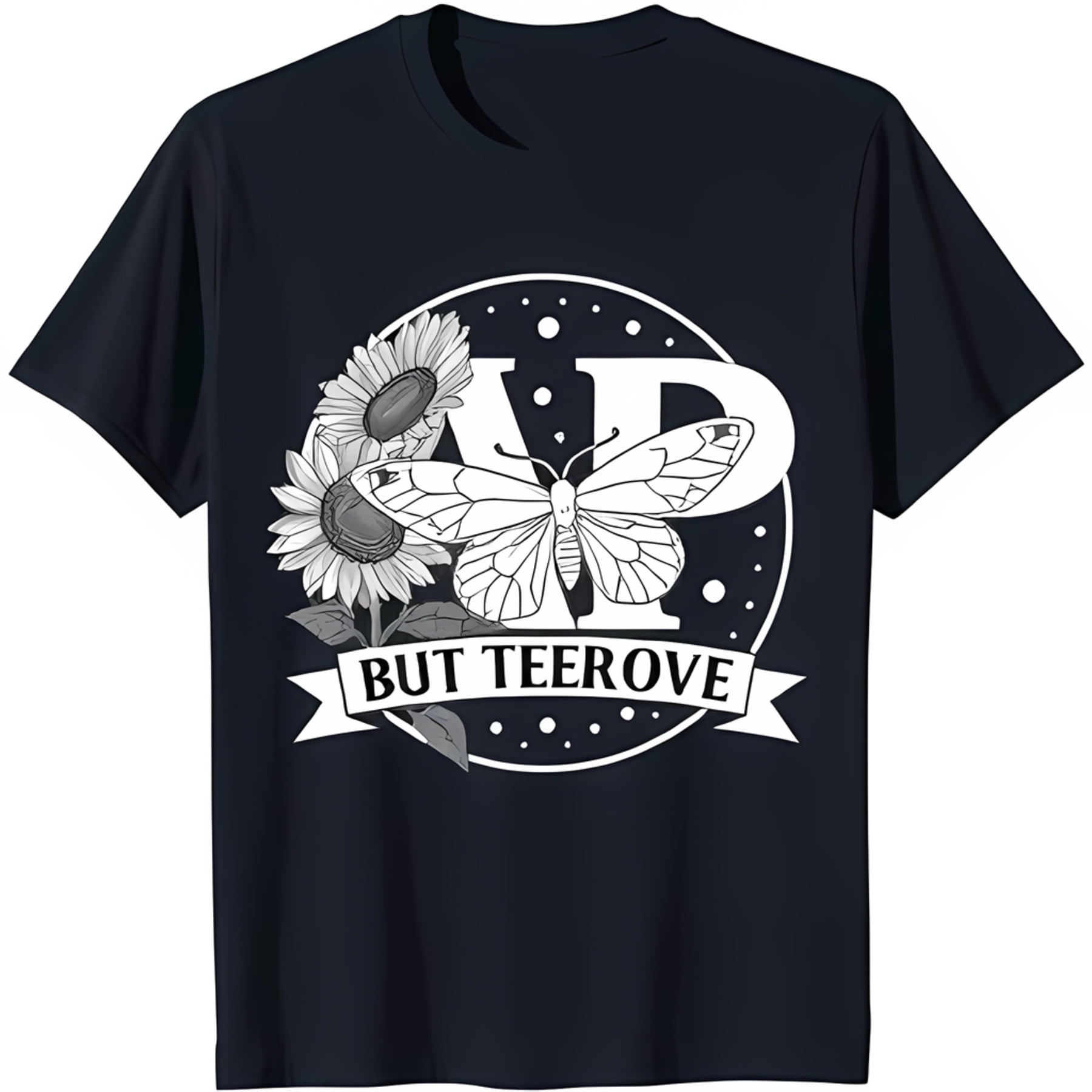 Bold Black T-Shirt with Eye Catching Chest Graphic for Making a ...