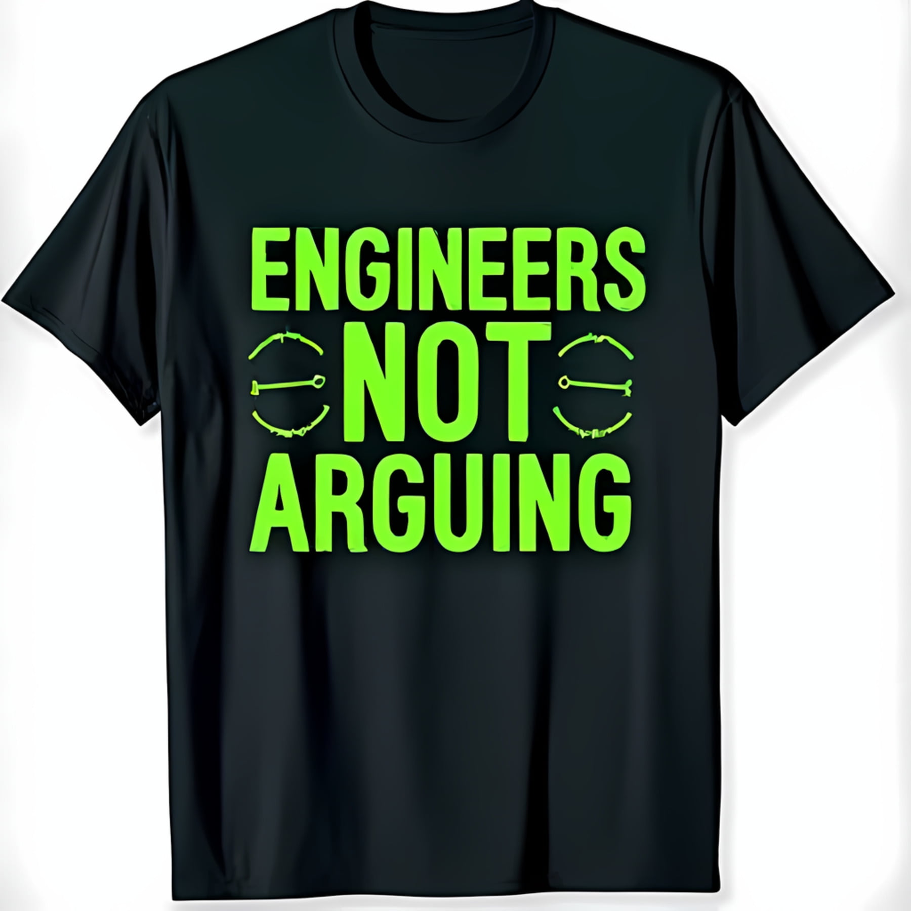 Bold Black T-Shirt with Eye Catching Engineering Graphic for Engineers ...