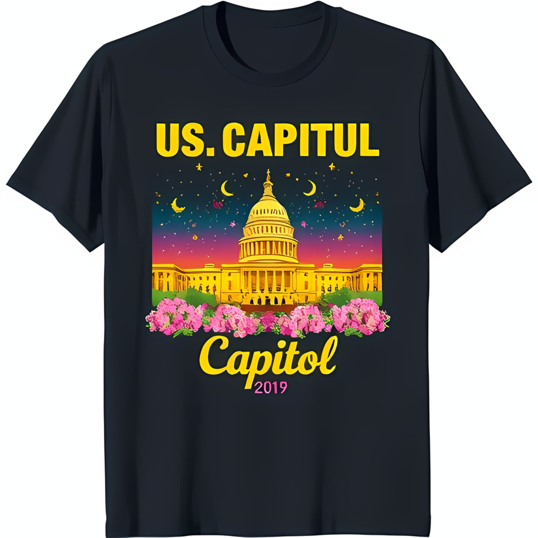 Bold Black T-Shirt with Eye Catching Graphic: Stylish Chest Design for ...