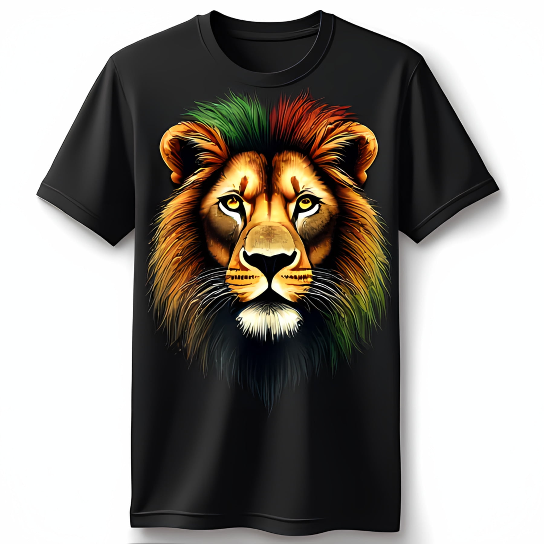 Bold Black T-Shirt with Vibrant Graphic Eye Catching Chest Design ...