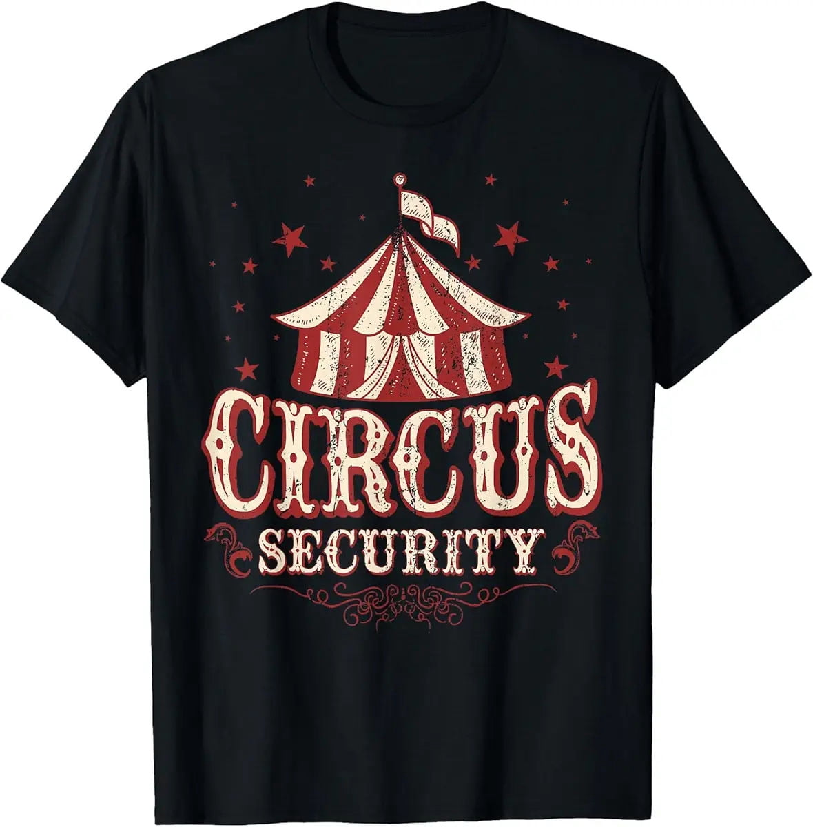 Bold Block Lettering Circus Party Carnival Circus Security Unisex T ...