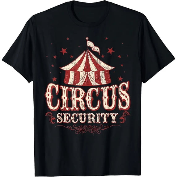 Bold Block Lettering Circus Party Carnival Circus Security Unisex T ...