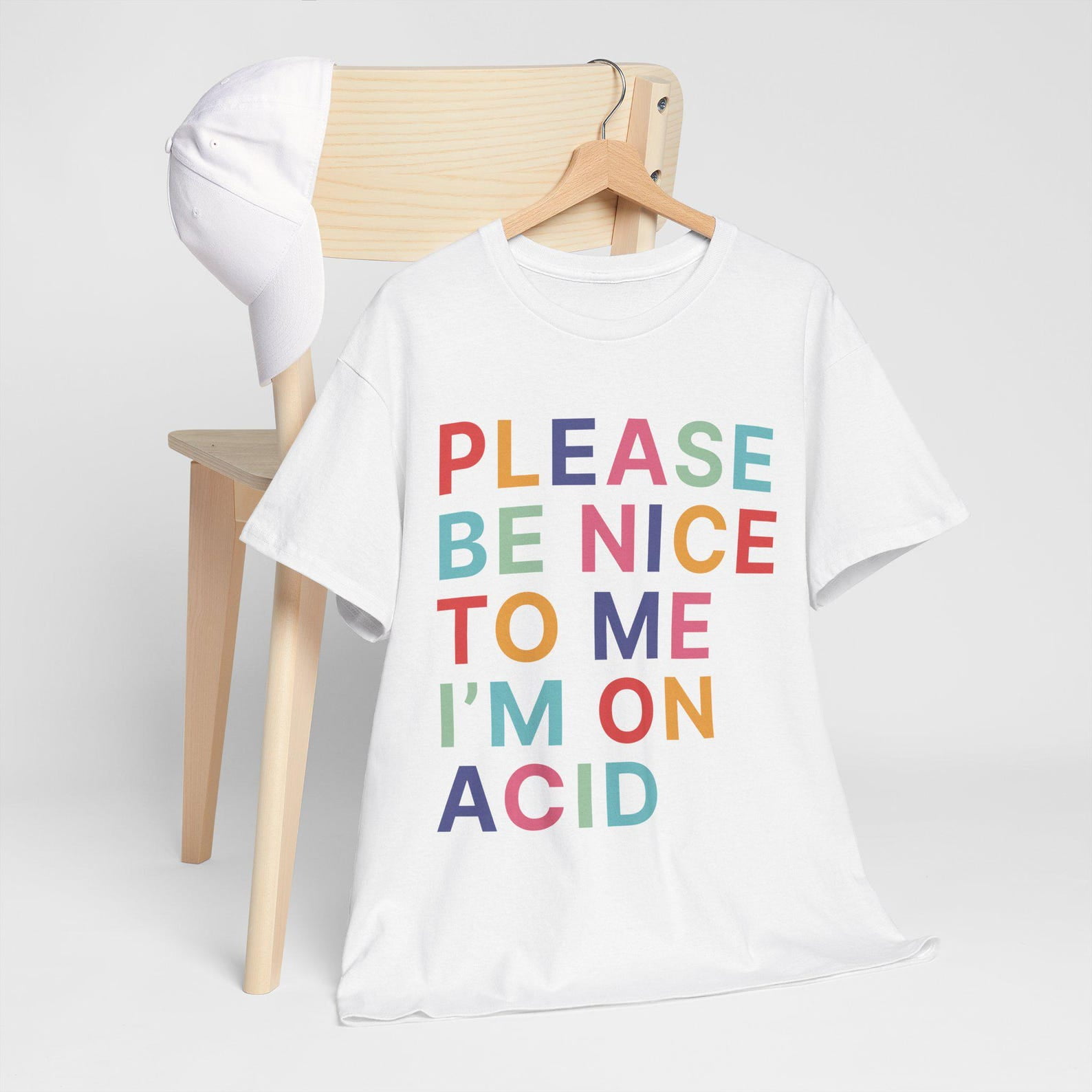 Bold Block Lettering Quote Tee, Vibrant Typography Graphic, Modern ...